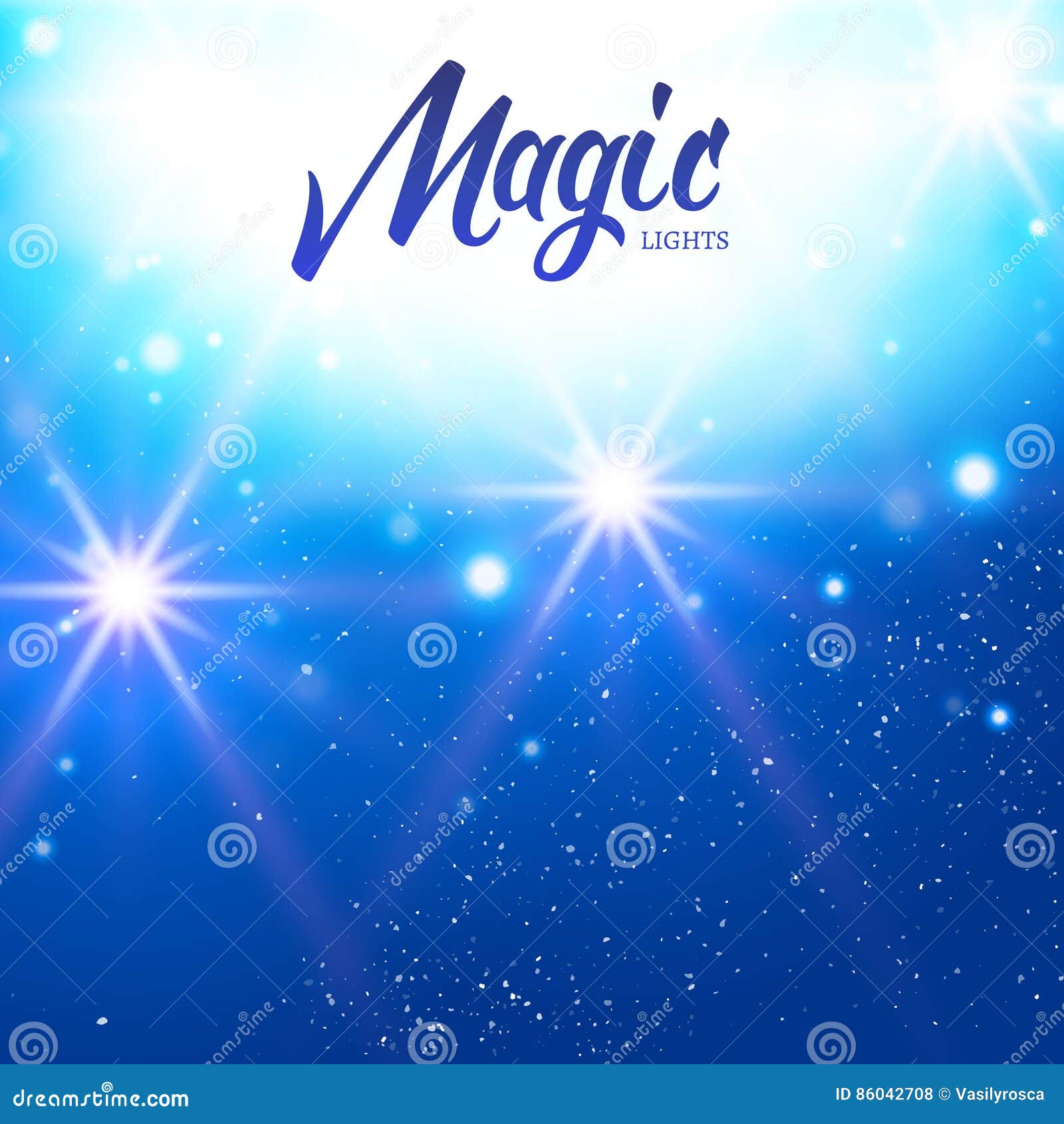Magic Light Background Design Template. Vector Magic Lights Luxury ...
