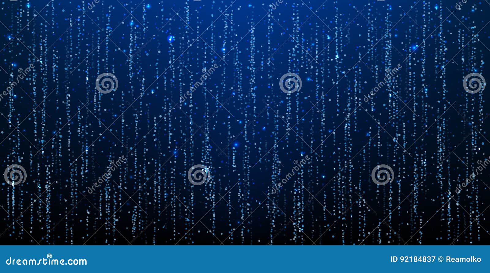 Magic Light Effect Shiny Sparkles Falling Abstract Background. Stock ...