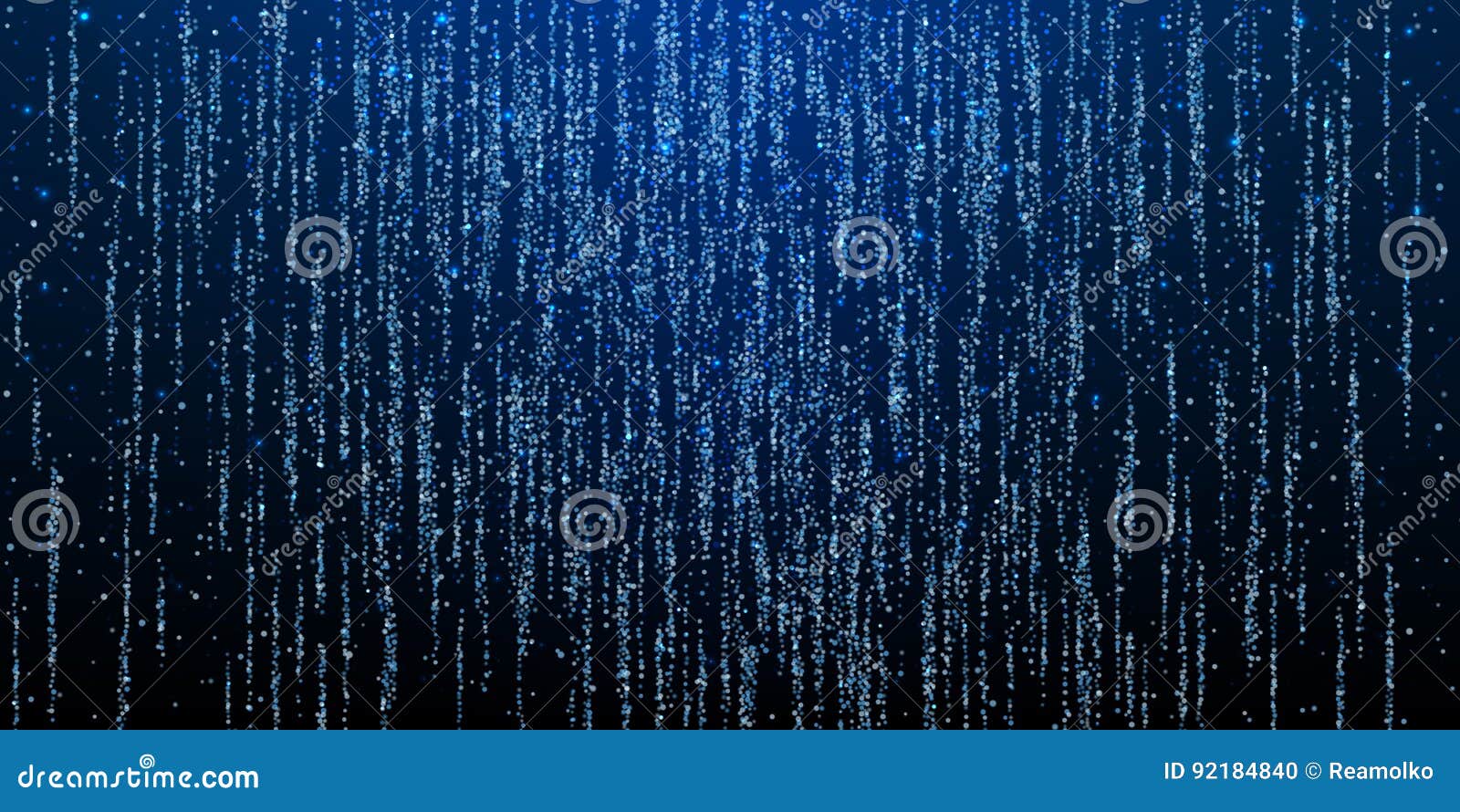 Magic Light Effect Shiny Sparkles Falling Abstract Background. Stock ...