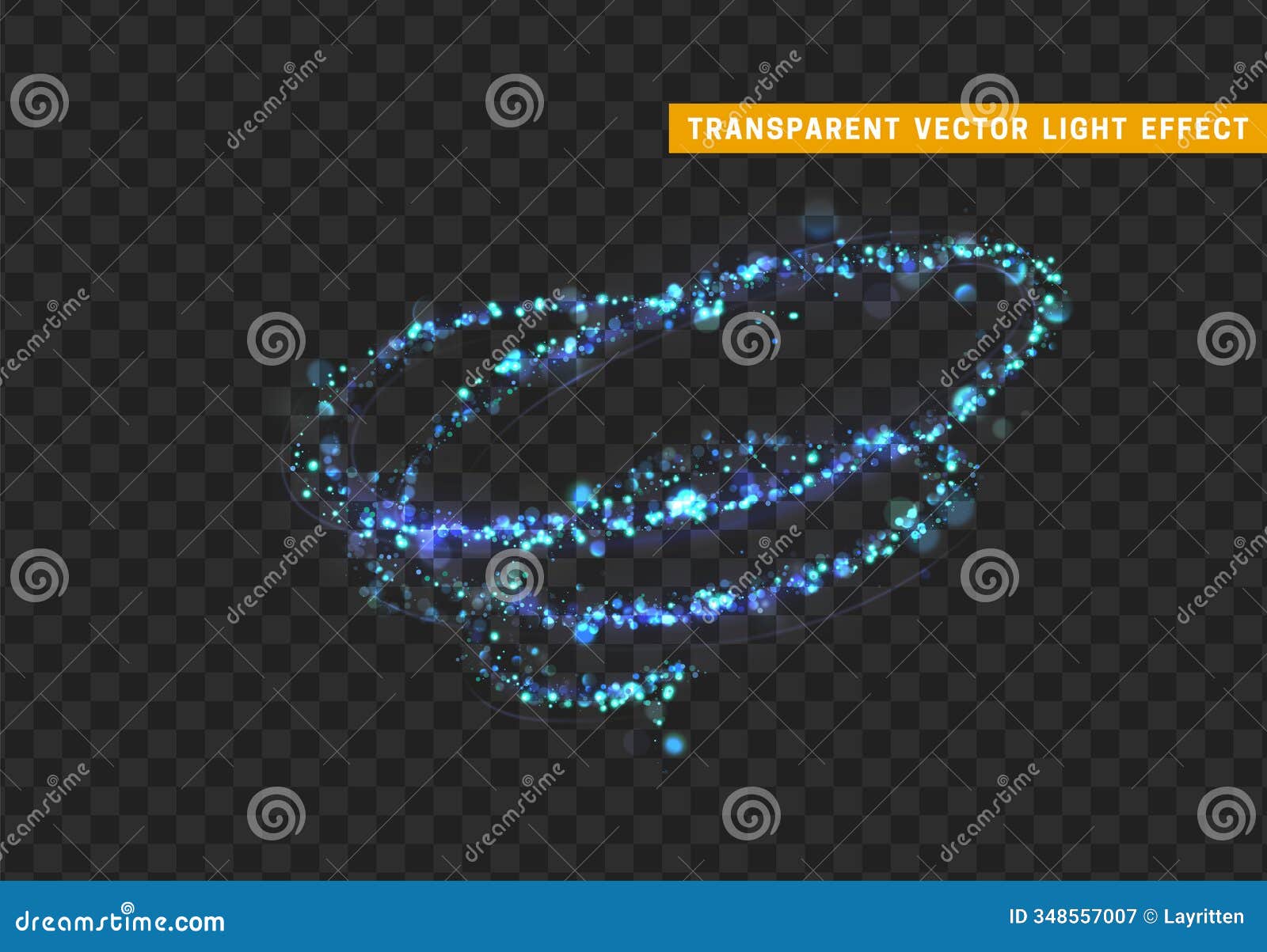 Magic Light Effect. Stardust Blue Glitter. Sparkle Star Dust Vector ...