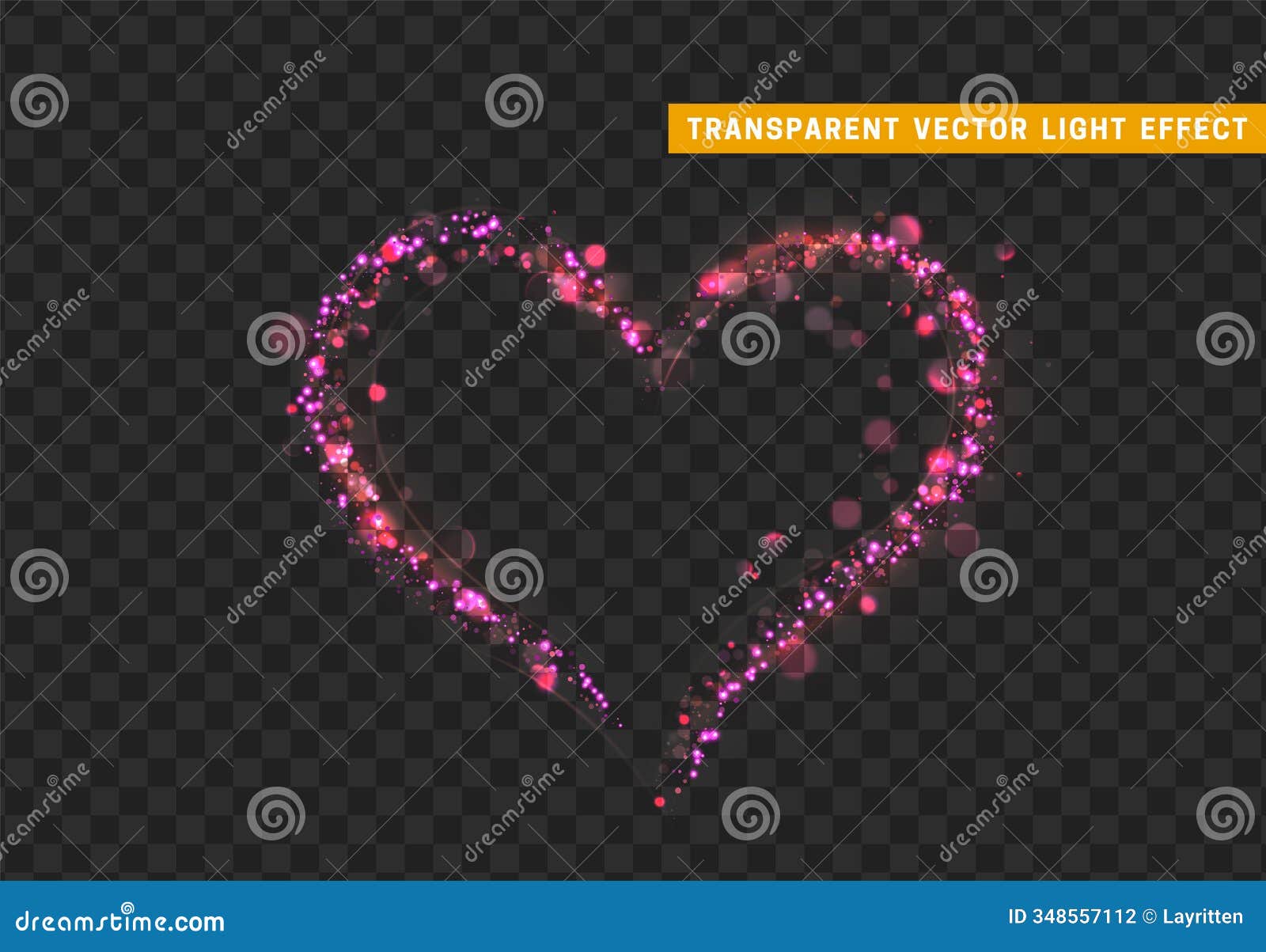 Magic Light Effect. Stardust Pink Glitter Stock Illustration ...