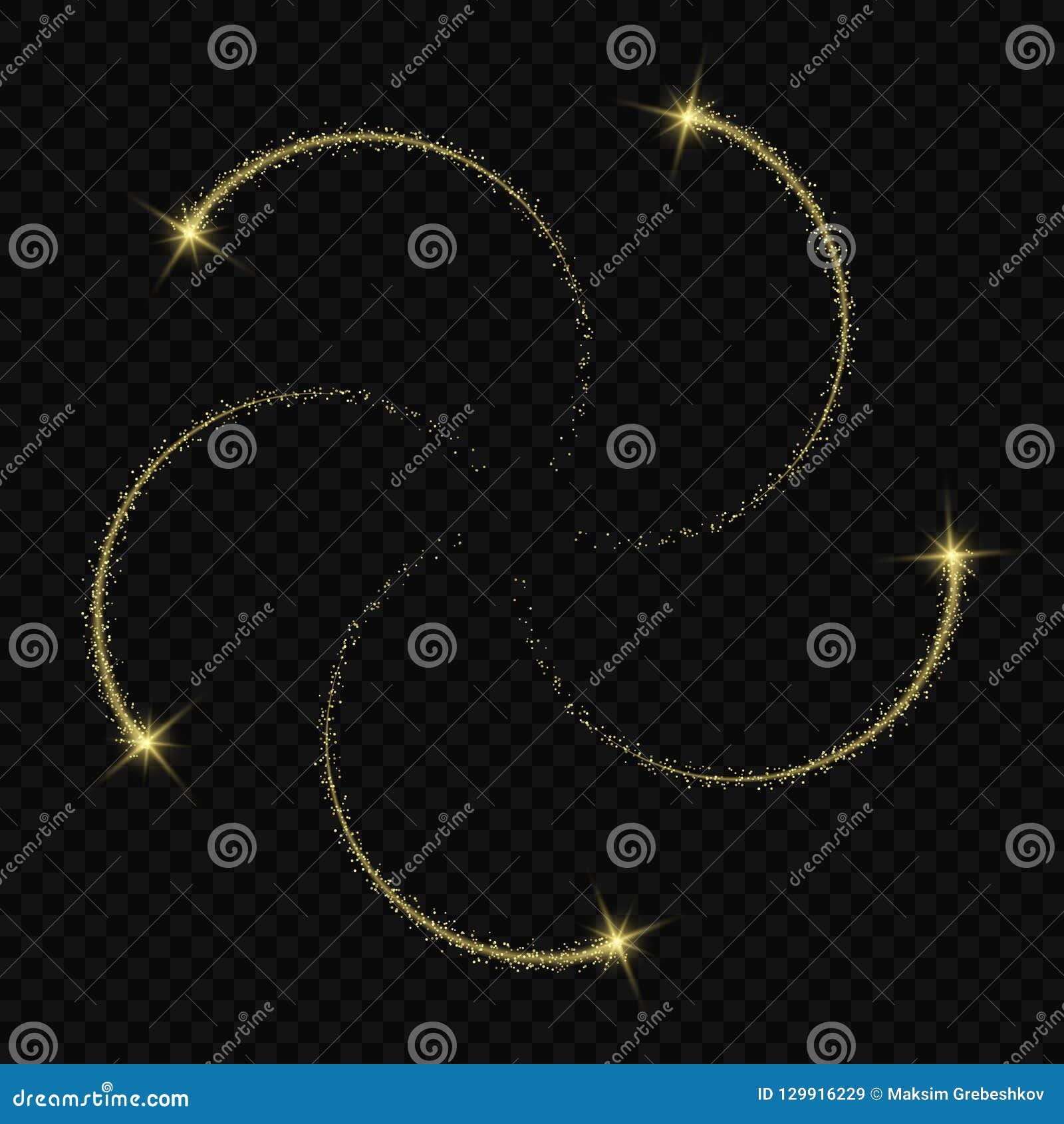 Magic Light Glow Effect Stars Bursts Stock Illustration - Illustration ...