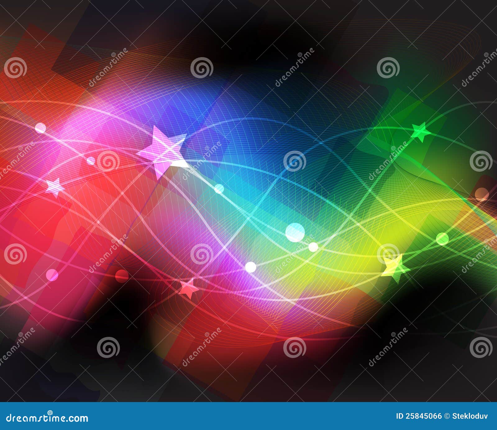 Magic lights background stock vector. Illustration of power - 25845066