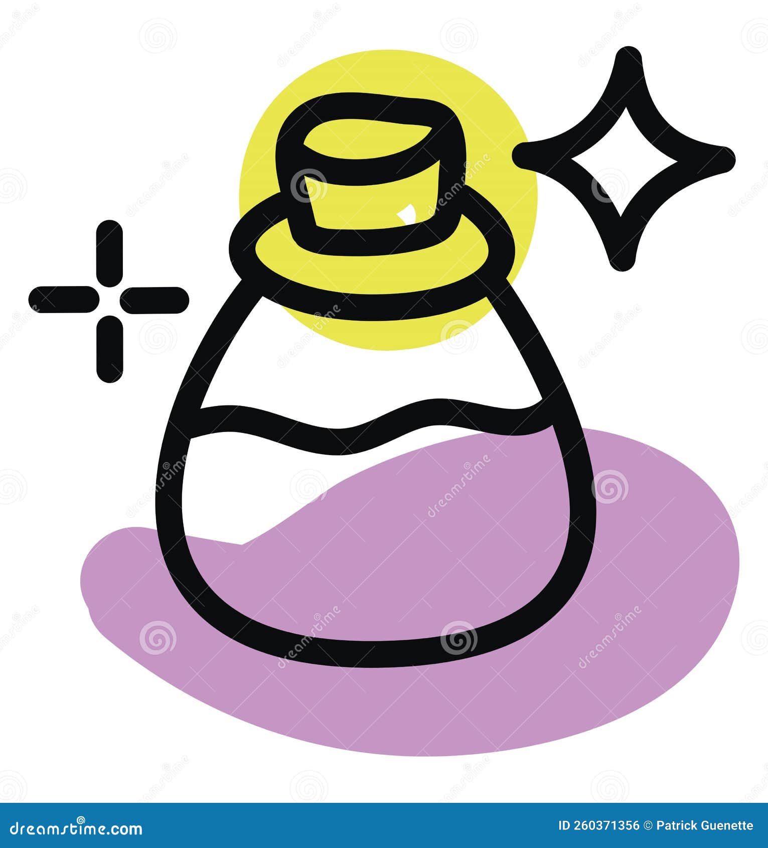 Magic liquid, icon stock vector. Illustration of sketch - 260371356