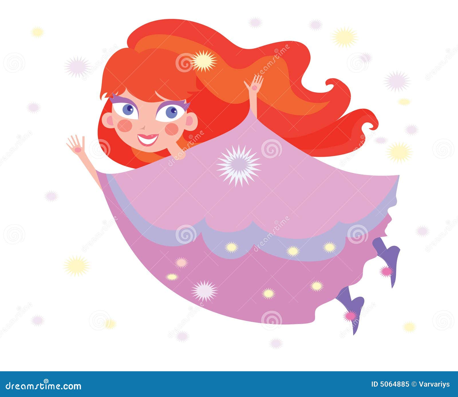 Magic little princess stock illustration. Illustration of princess ...