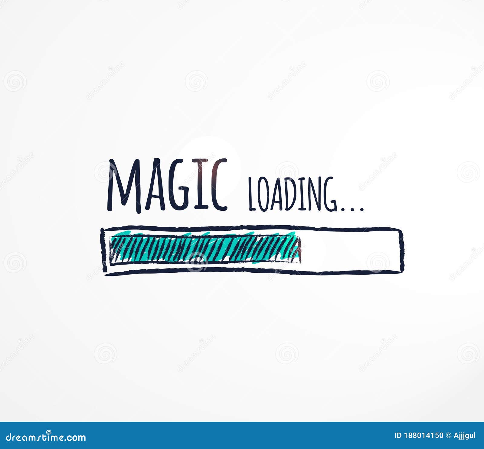 Magic loading stock illustration. Illustration of download - 188014150