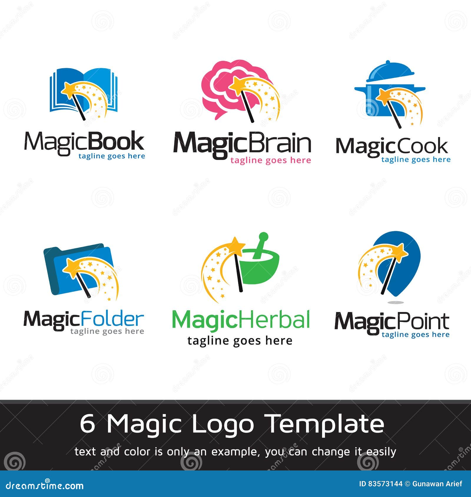 Magic Logo Template Design Vector Stock Vector - Illustration of ...