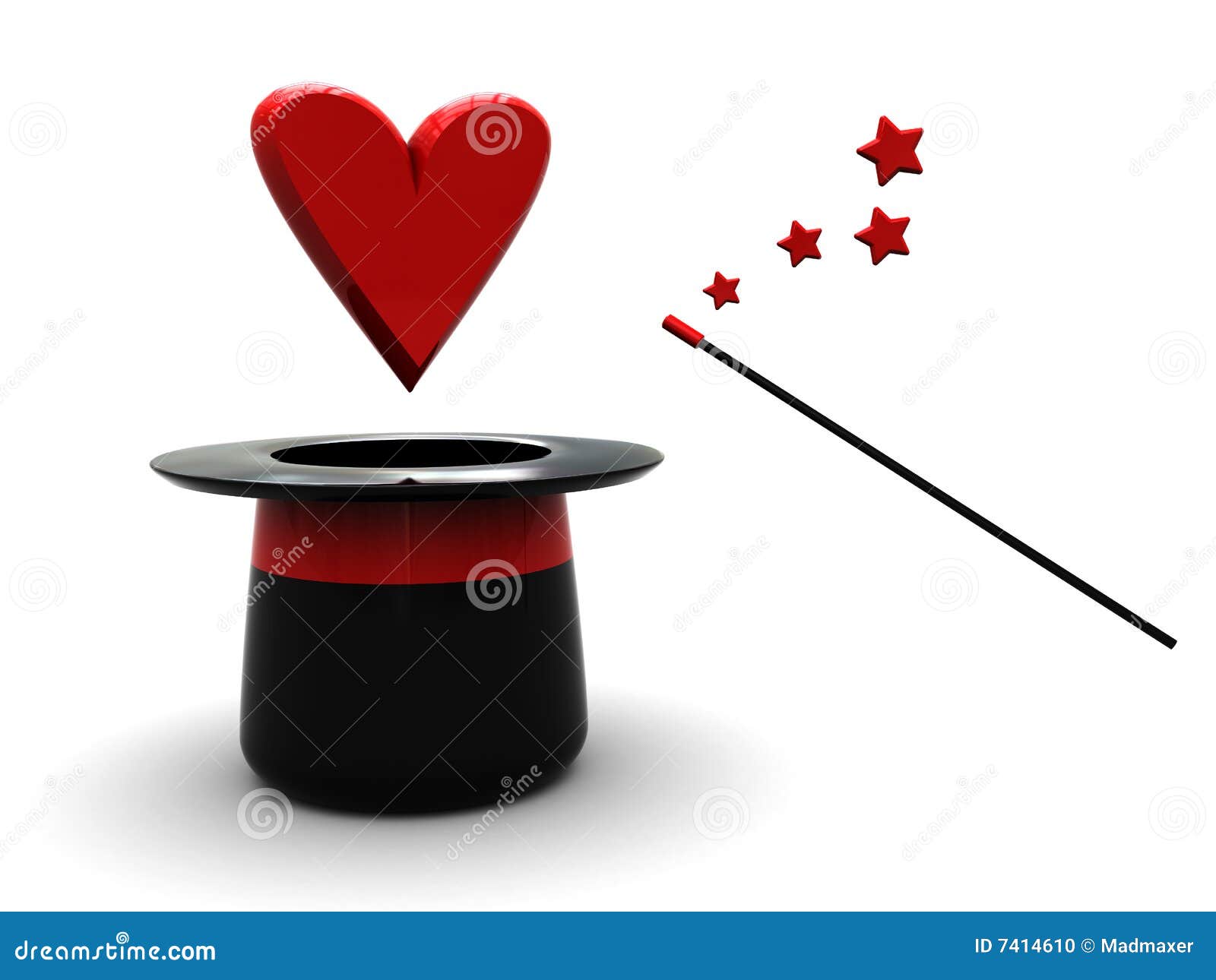 Magic love stock illustration. Illustration of witch, easy - 7414610