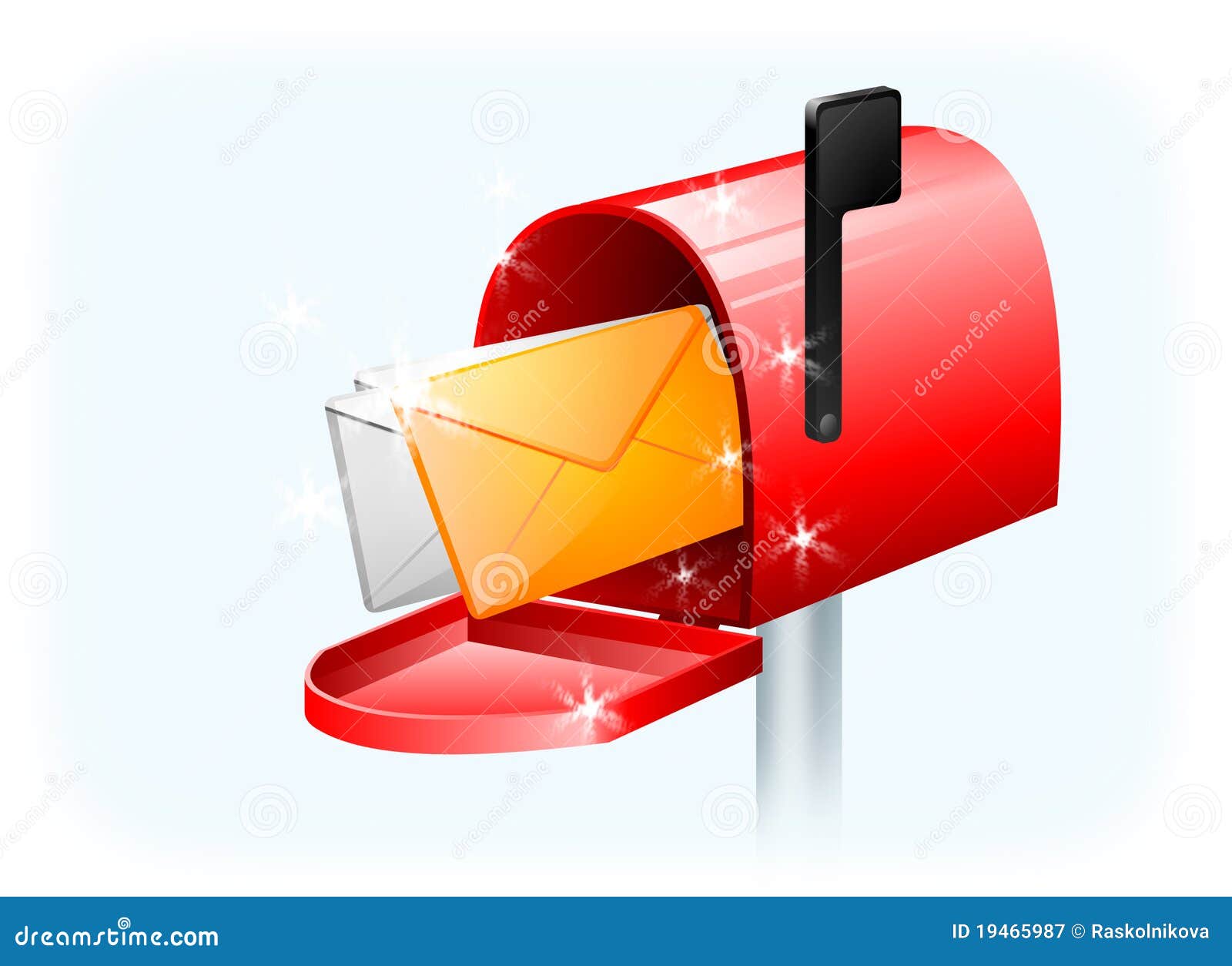 Magic mailbox stock illustration. Illustration of magic - 19465987