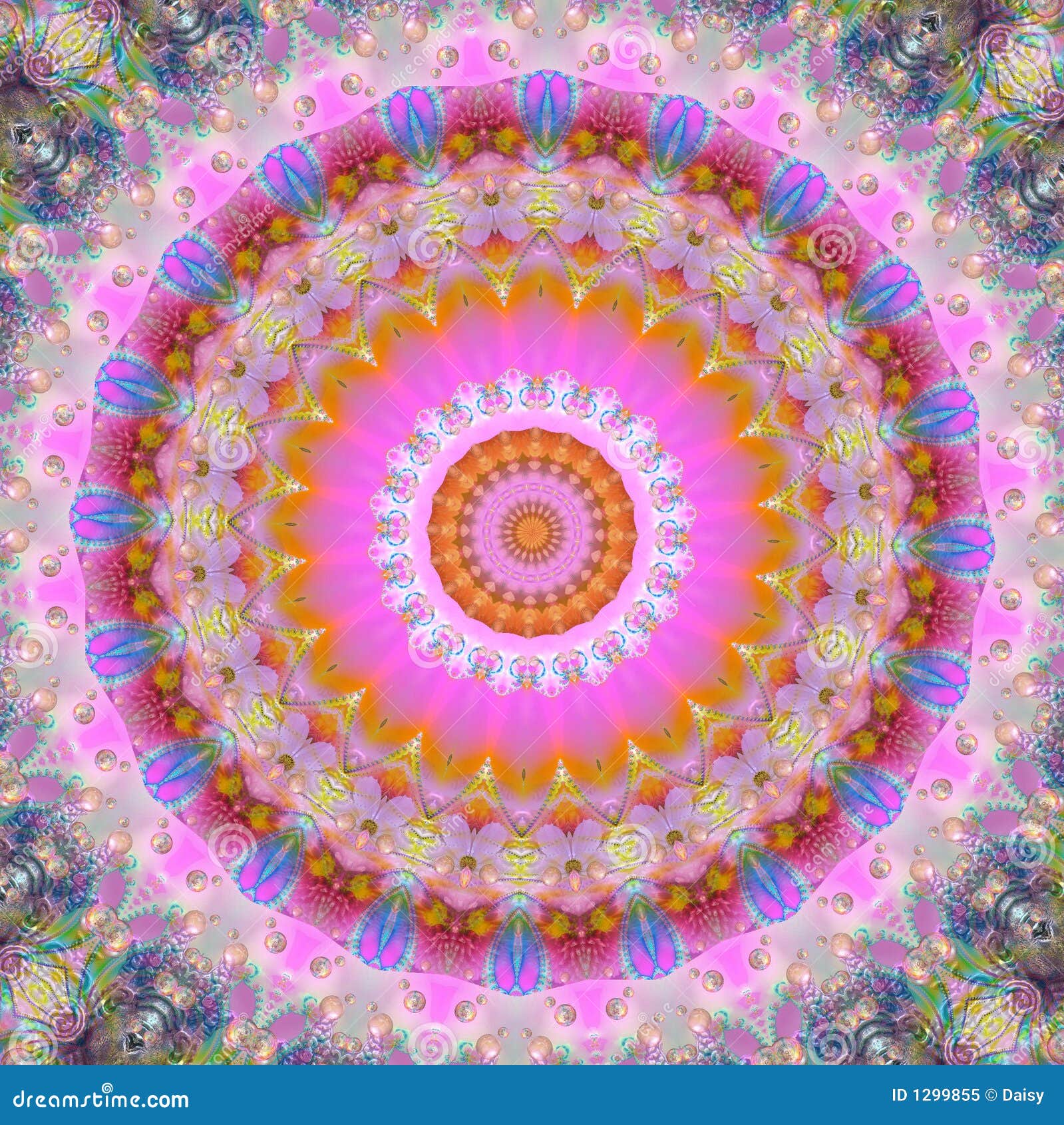 Magic mandala stock illustration. Illustration of meditation - 1299855