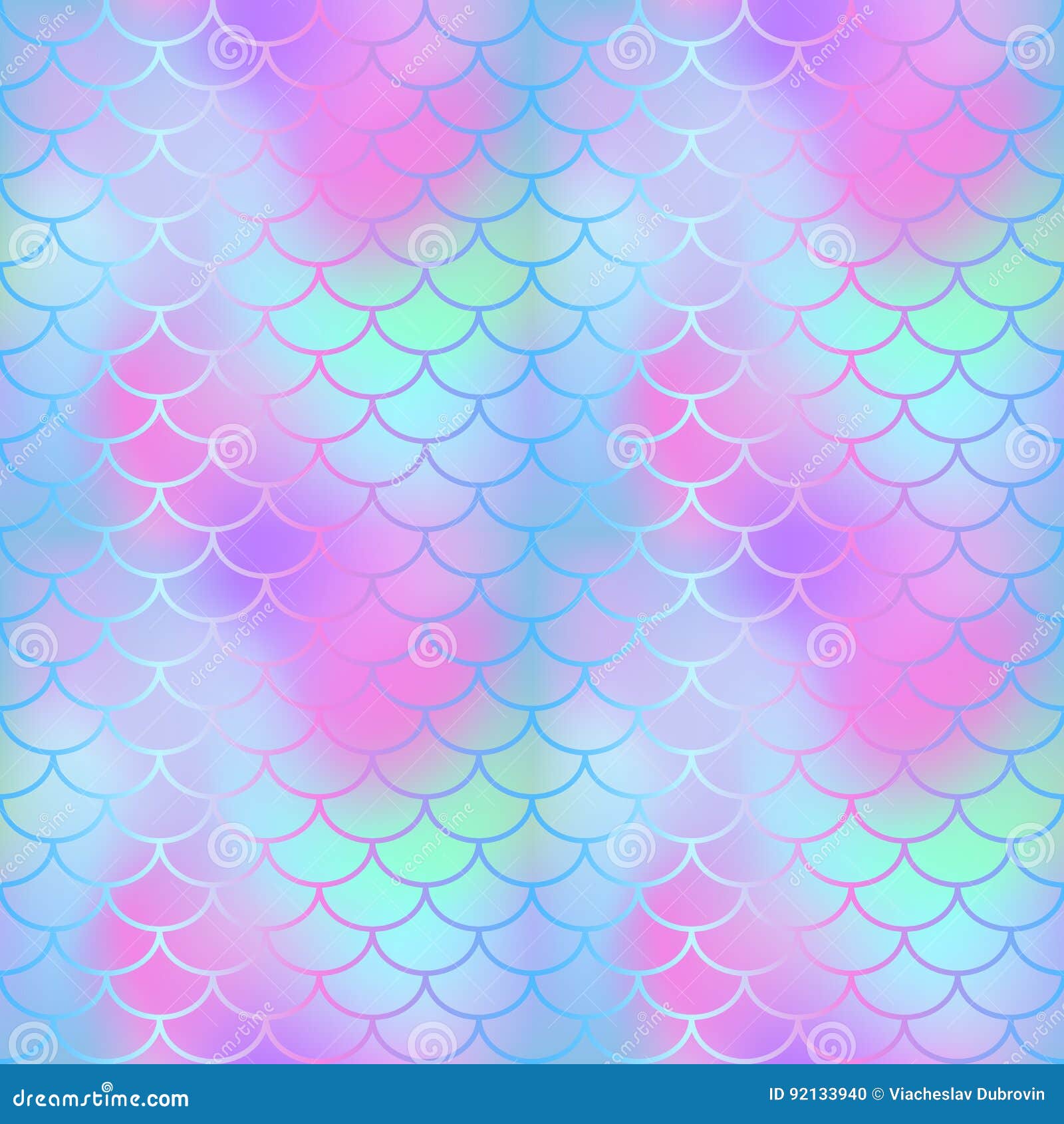 Magic Mermaid Tail Texture. Fish Scale Seamless Pattern Stock ...