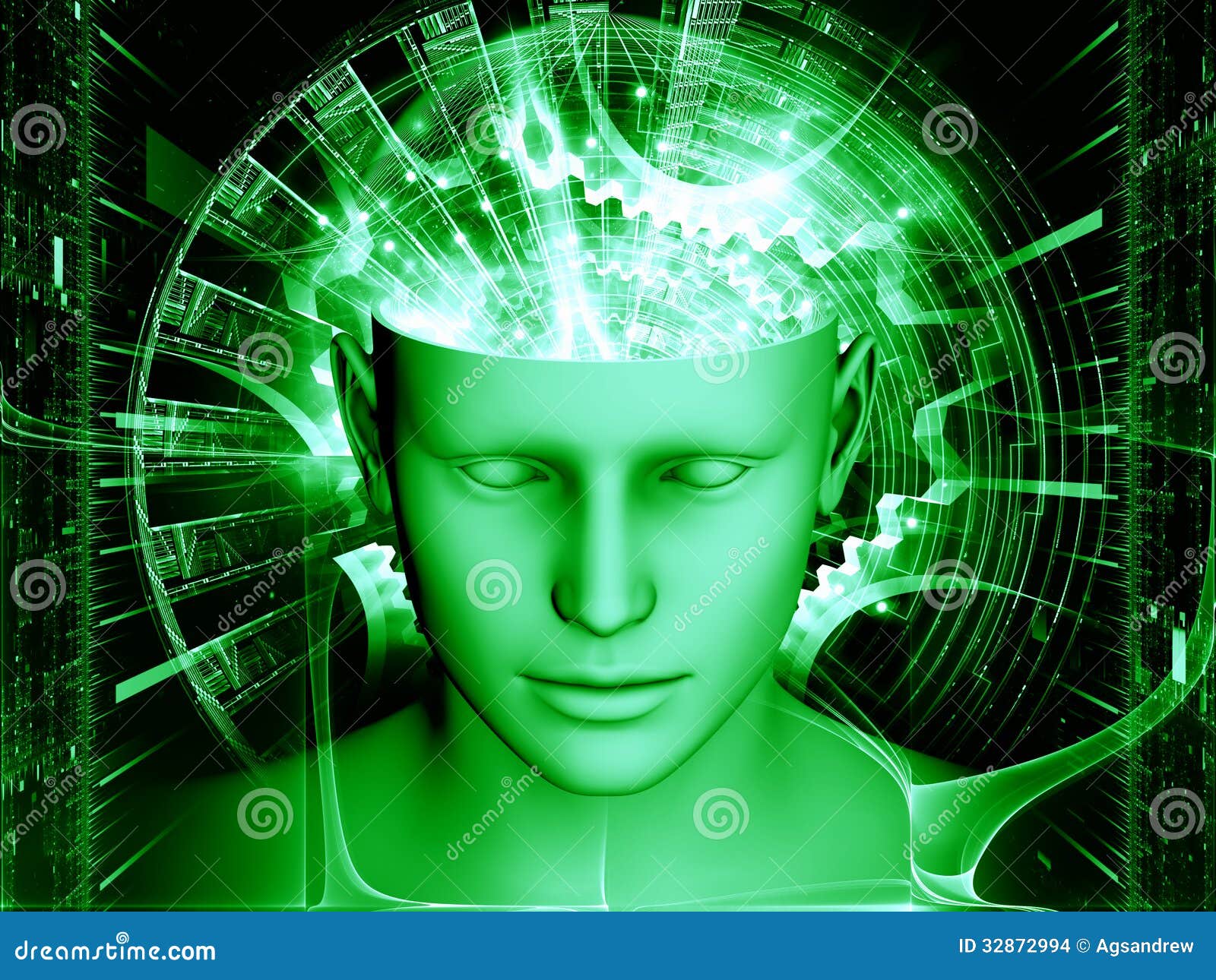 Magic of the Mind stock illustration. Illustration of glow - 32872994