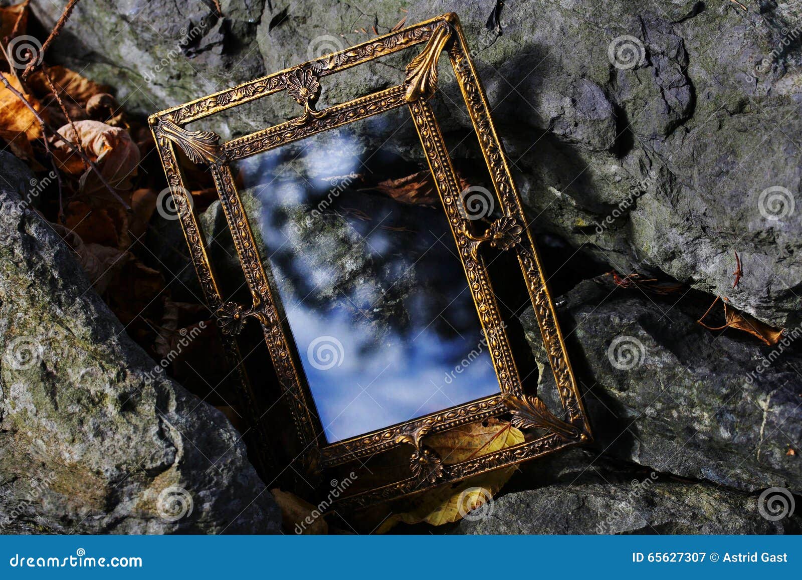 A magic mirror for dreams stock image. Image of mist - 65627307