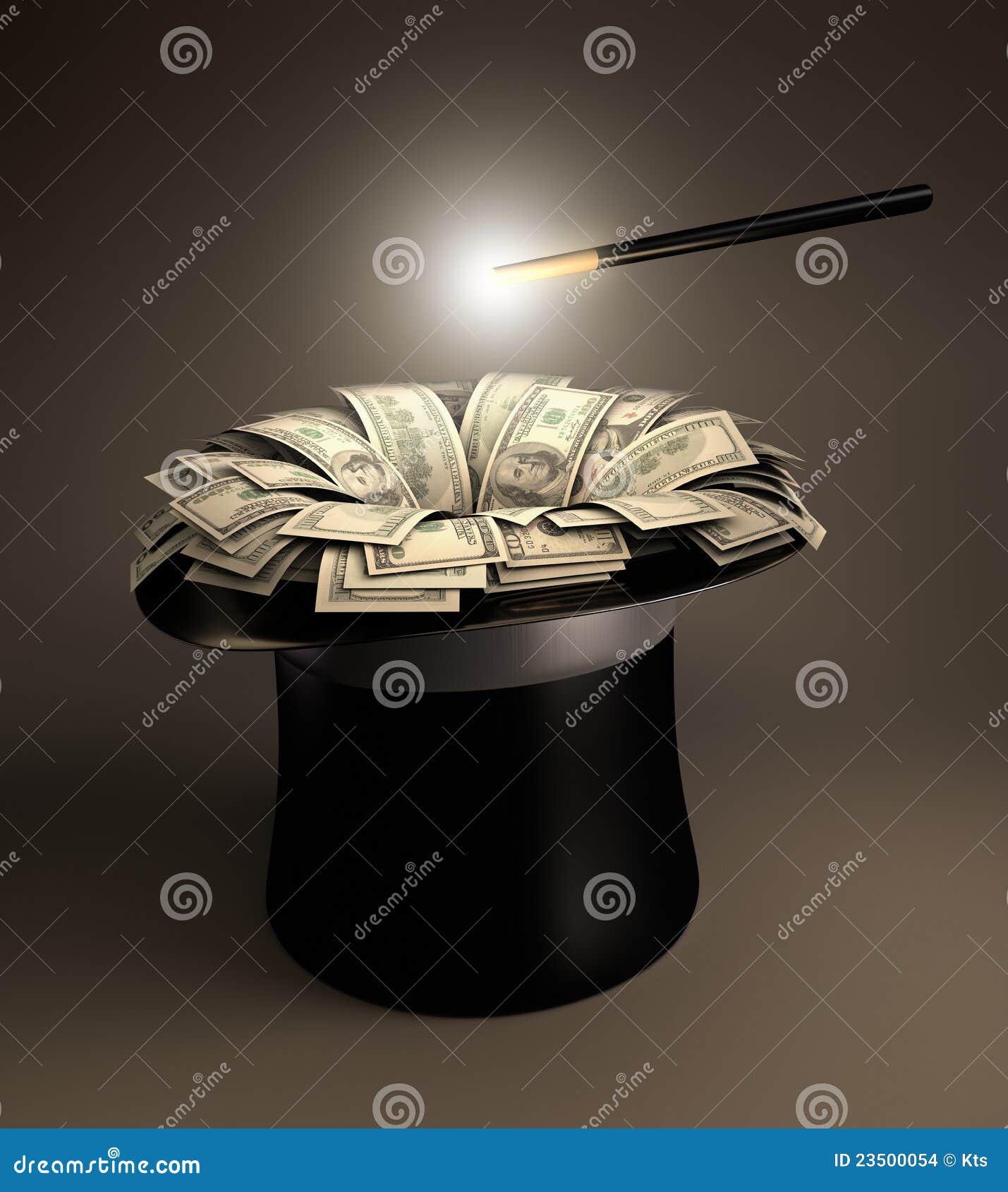Magic Money stock illustration. Illustration of money - 23500054