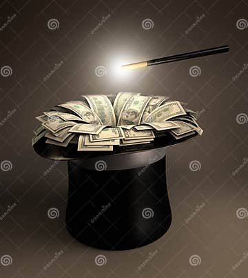 Magic Money stock illustration. Illustration of money - 23500054