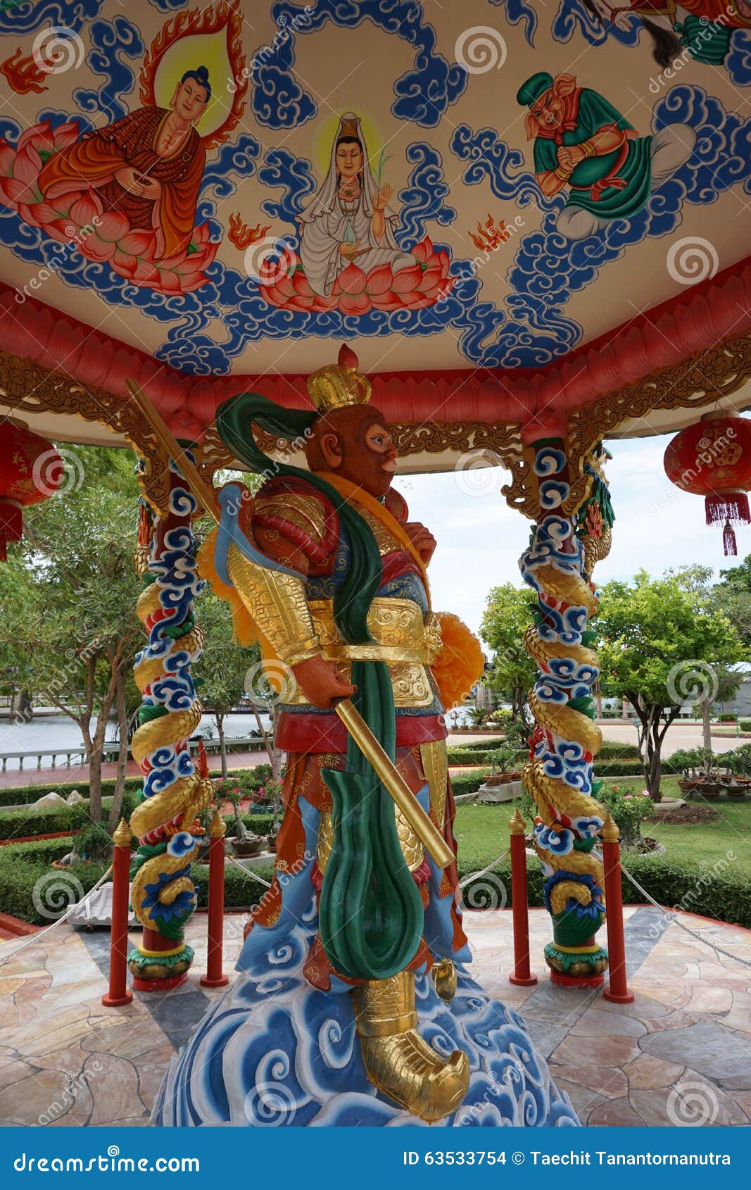 Magic Monkey statue stock photo. Image of thailand, primate - 63533754