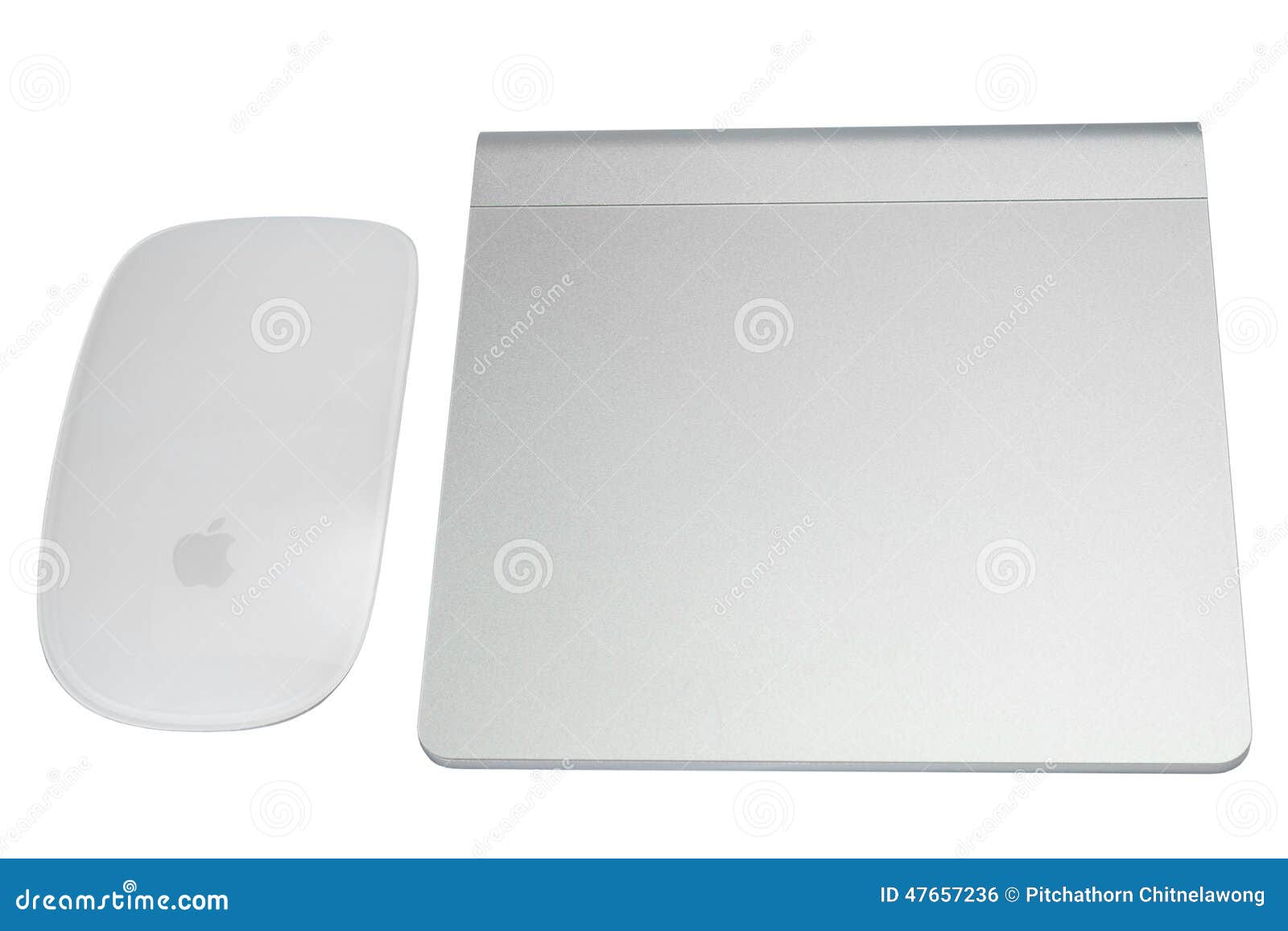 Magic Mouse and Magic Trackpad Isolated on White Background Editorial ...