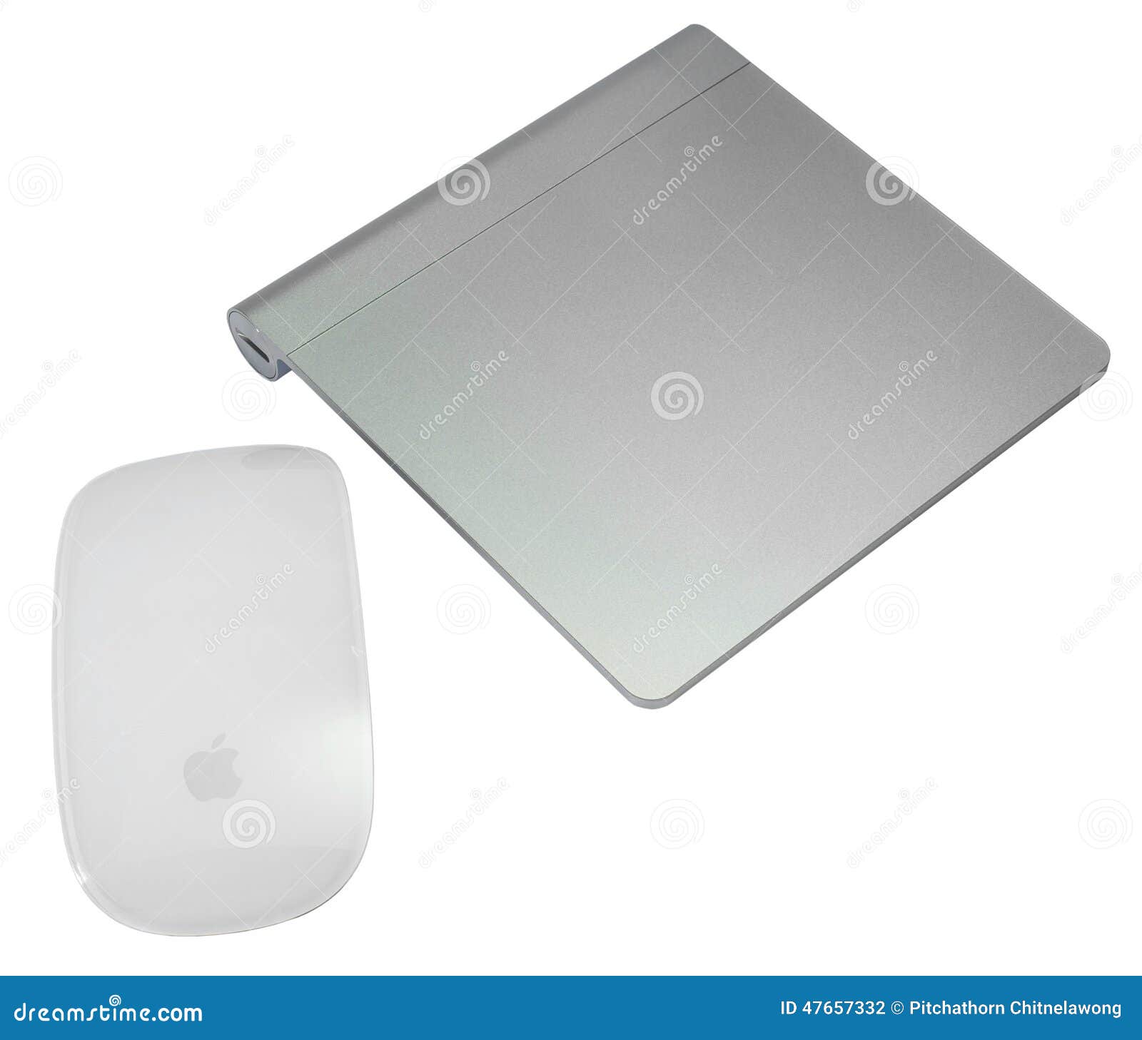 Magic Mouse and Magic Trackpad Isolated on White Background Editorial ...