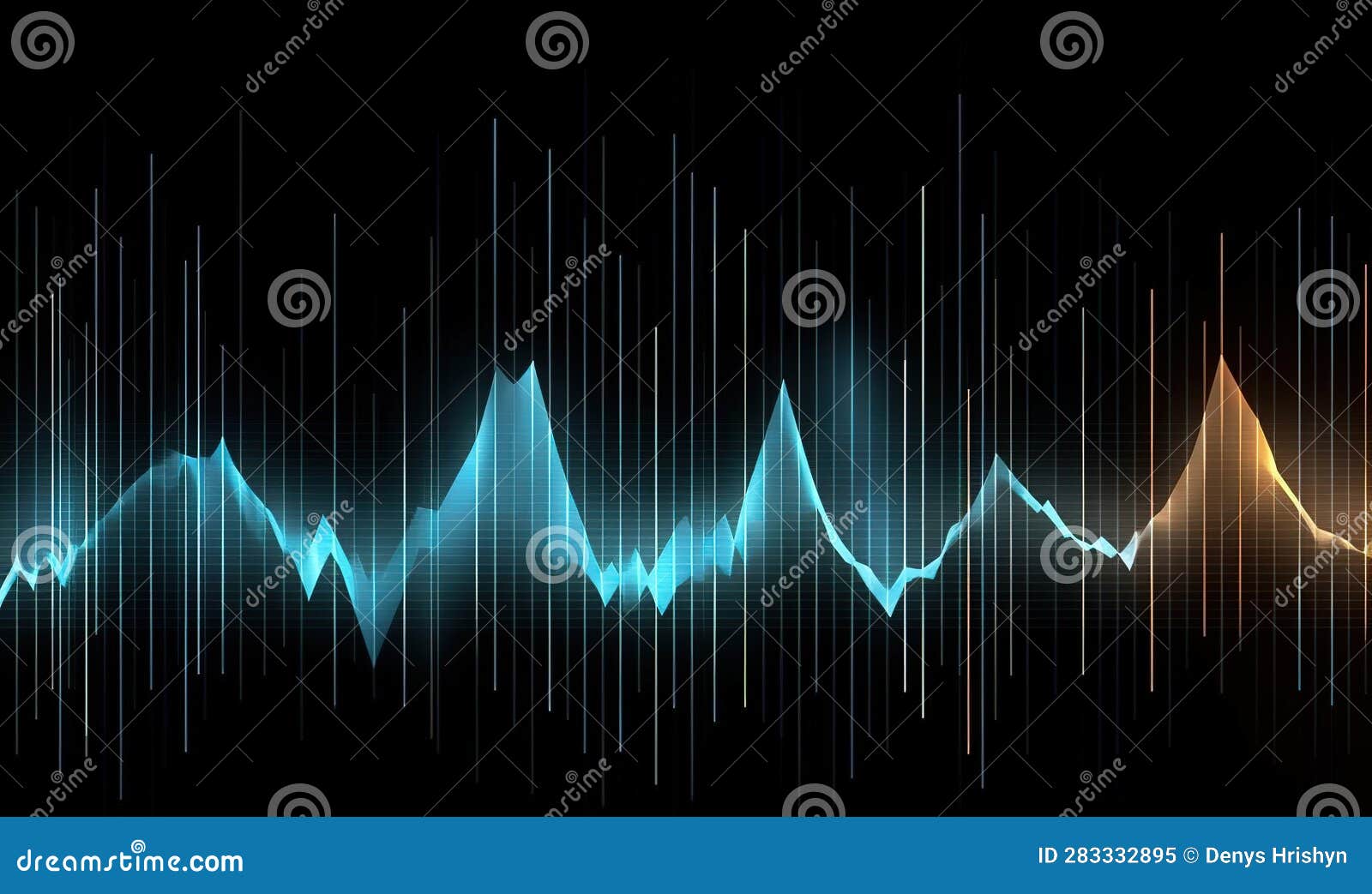The Magic of Music Illustrated in Sound Waves Stock Illustration ...