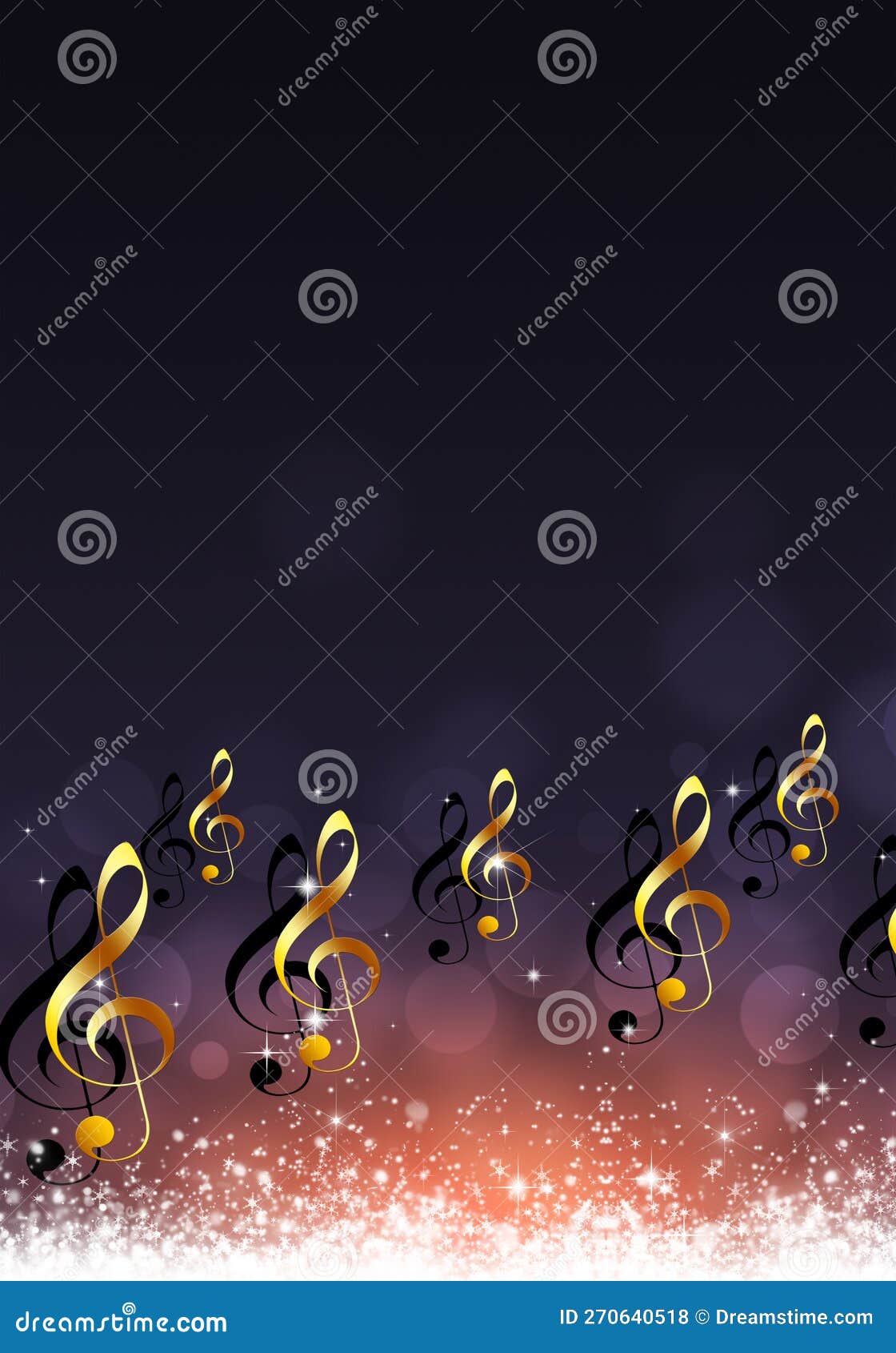 Magic Music Notes stock illustration. Illustration of blue - 270640518