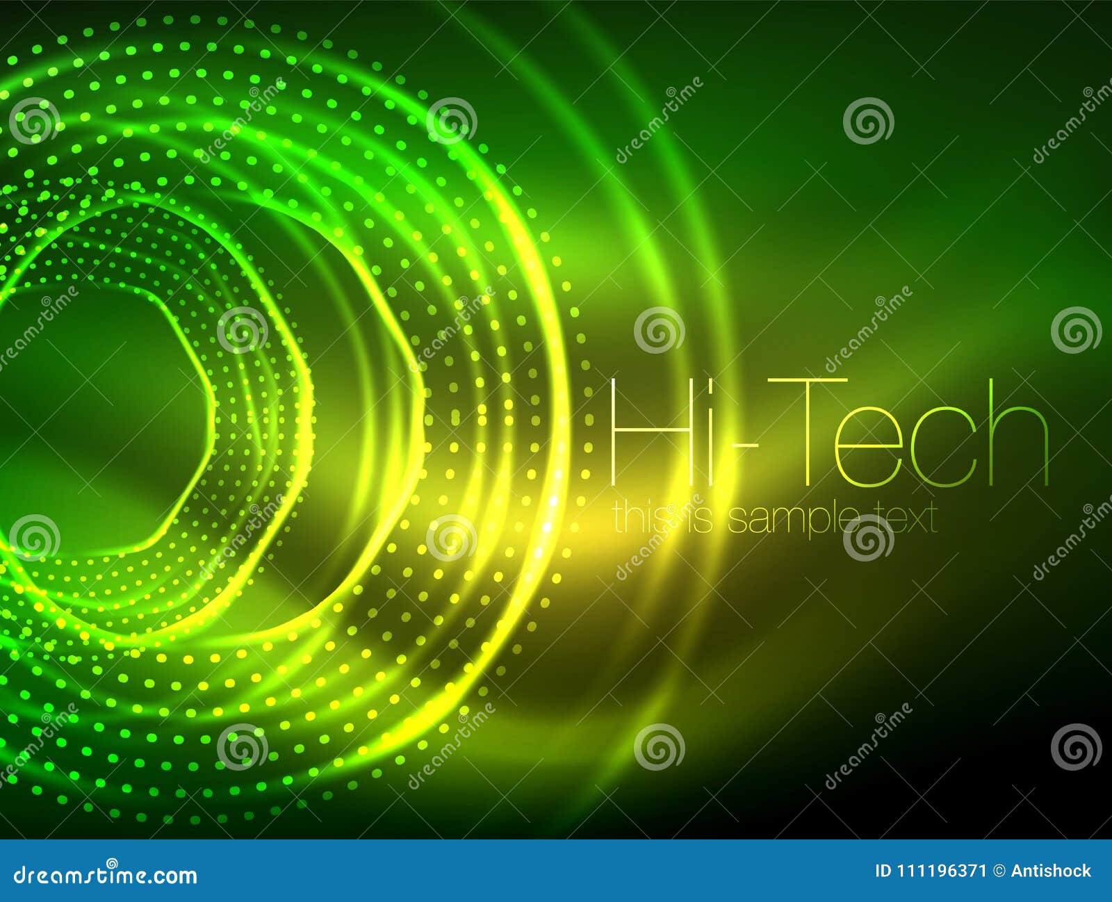 Magic Neon Circle Shape Abstract Background, Shiny Light Effect ...