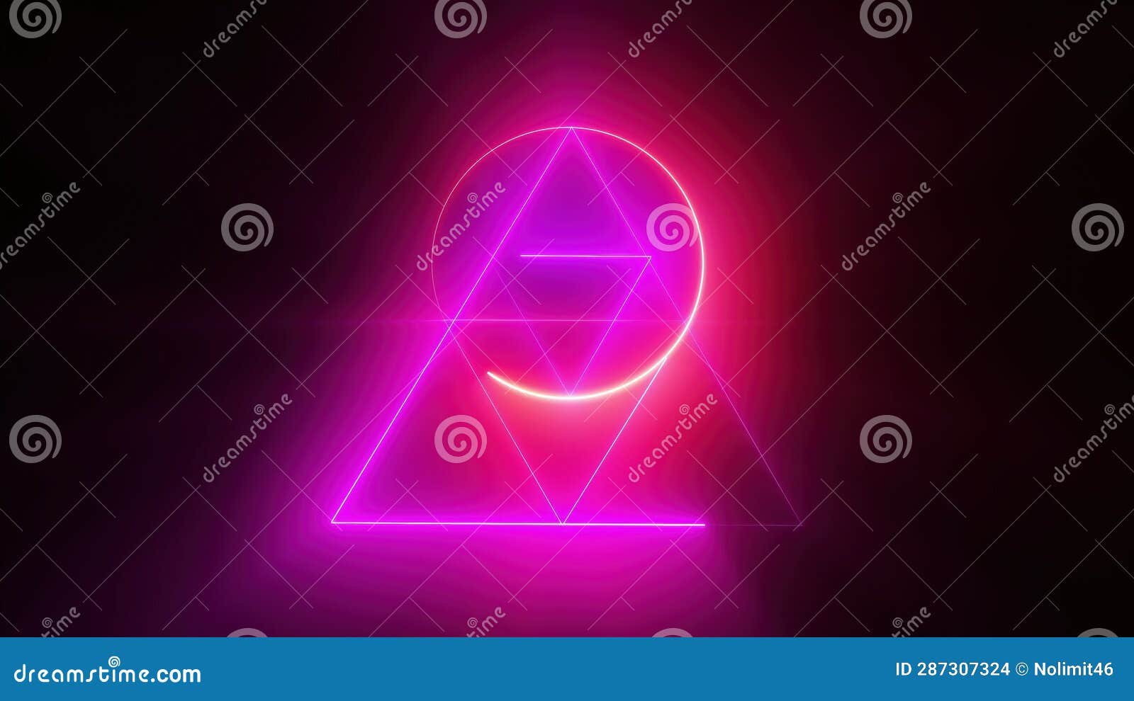 Magic neon sign stock illustration. Illustration of blue - 287307324