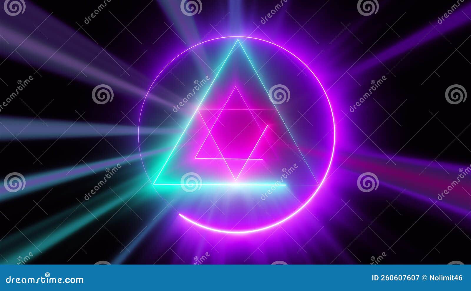 Magic neon sign stock illustration. Illustration of blue - 260607607