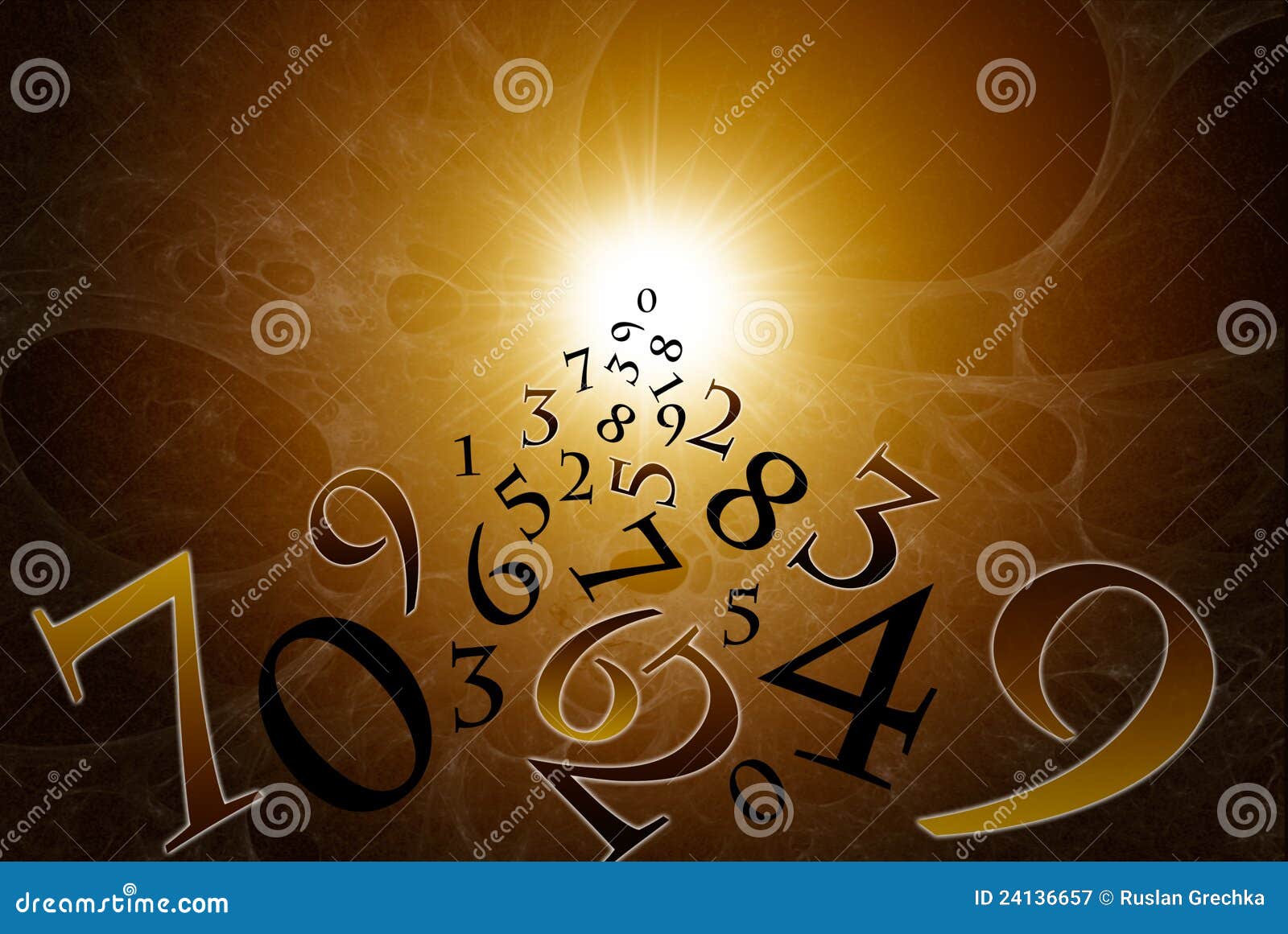 The magic numbers stock illustration. Illustration of determination ...