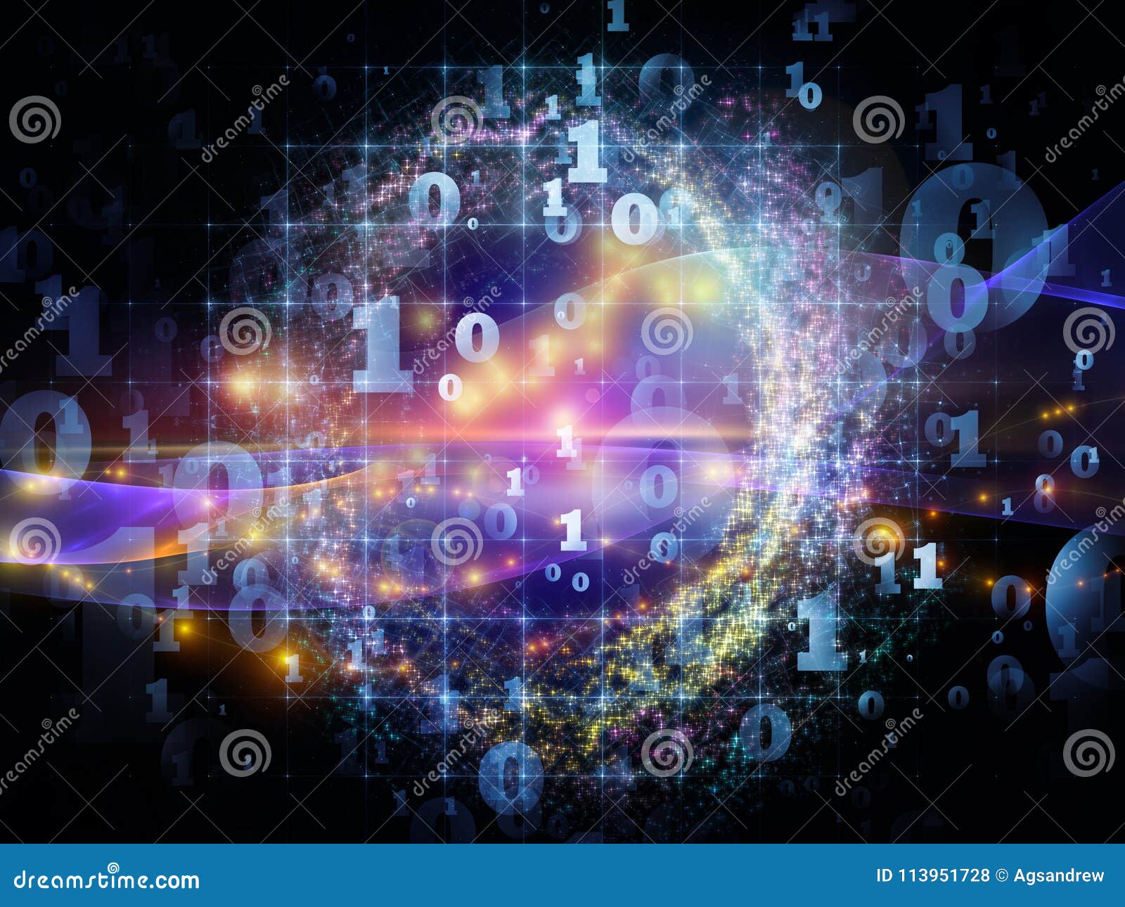 Magic of Numbers stock illustration. Illustration of information ...