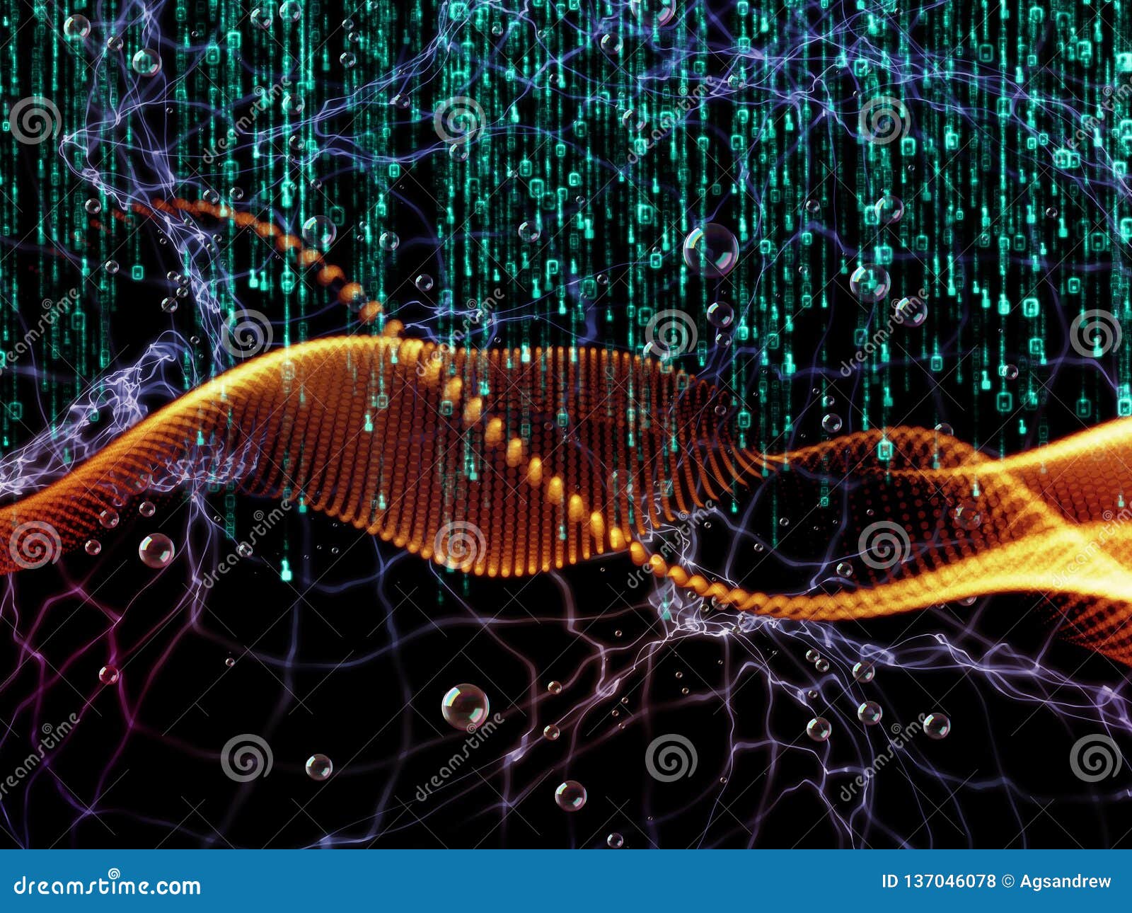 Magic of Numbers stock illustration. Illustration of gravitation ...