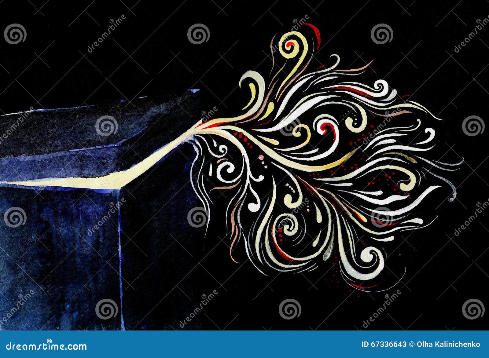 Magic stock illustration. Illustration of present, ornament - 67336643