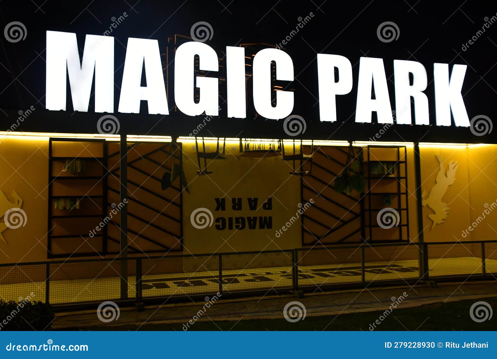 Magic Park at Dubai Garden Glow in Dubai, UAE Editorial Image - Image ...