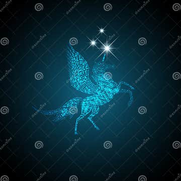 Magic Pegasus stock vector. Illustration of flight, fantasy - 26862385