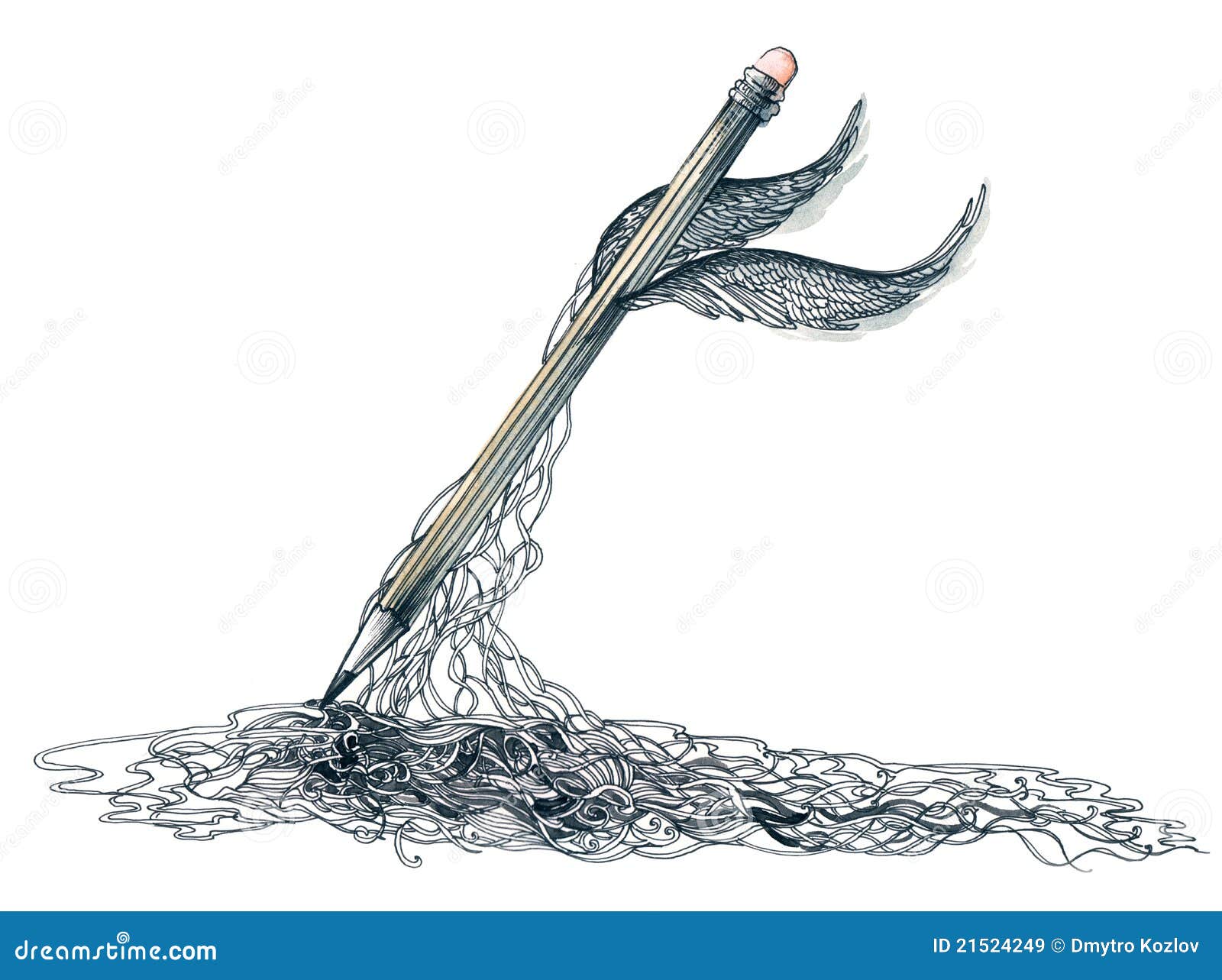 Magic pencil stock image. Image of education, contract - 21524249