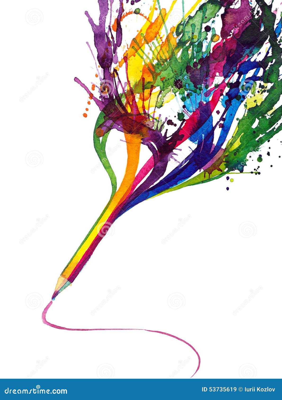 Magic Pencil Stock Illustration - Image: 53735619