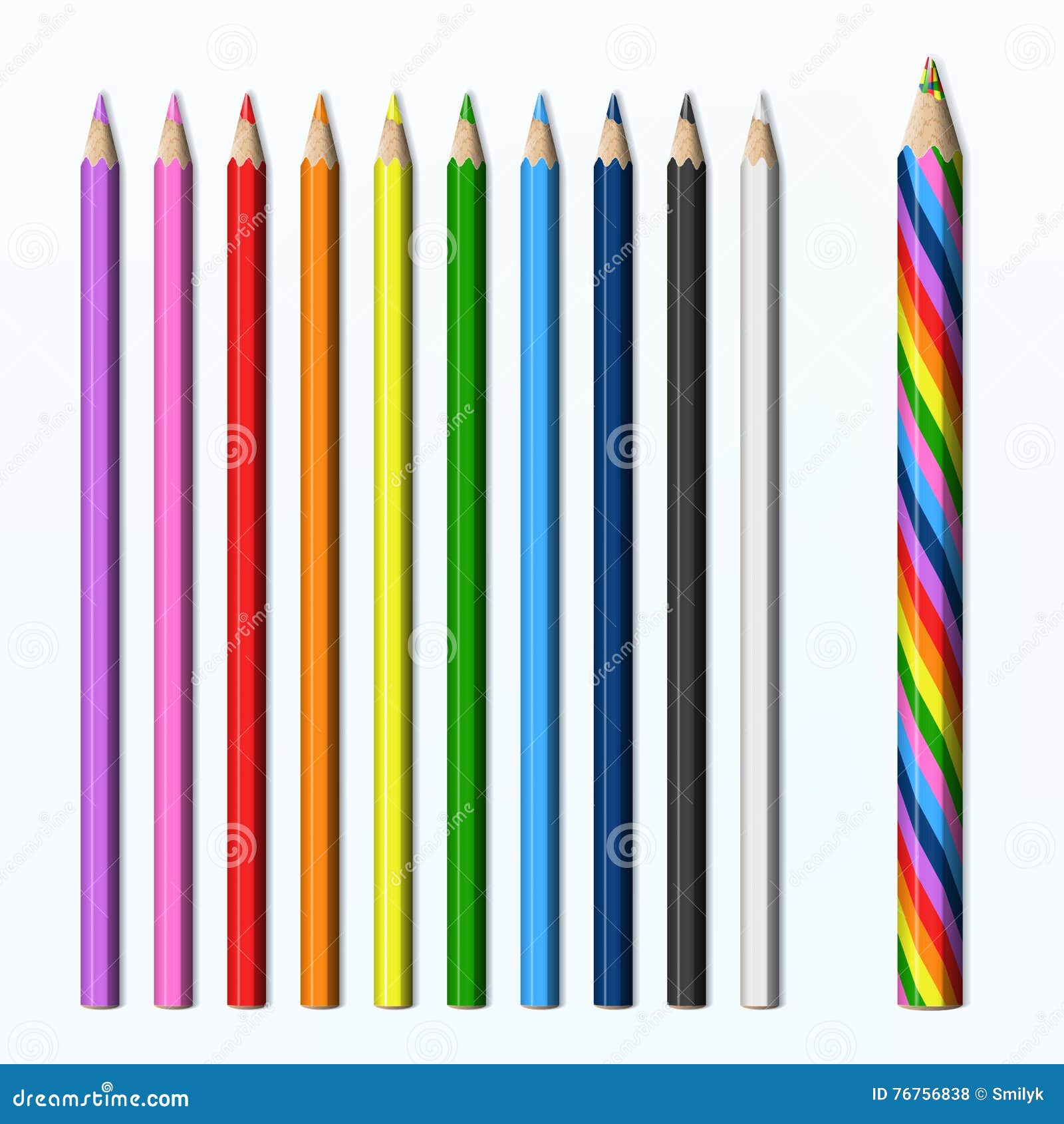 Magic Pencil Colored Pencils Set Stock Vector - Illustration of ...