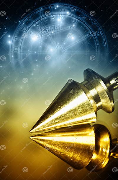 Magic pendulum stock image. Image of space, stars, horoscope - 10301109