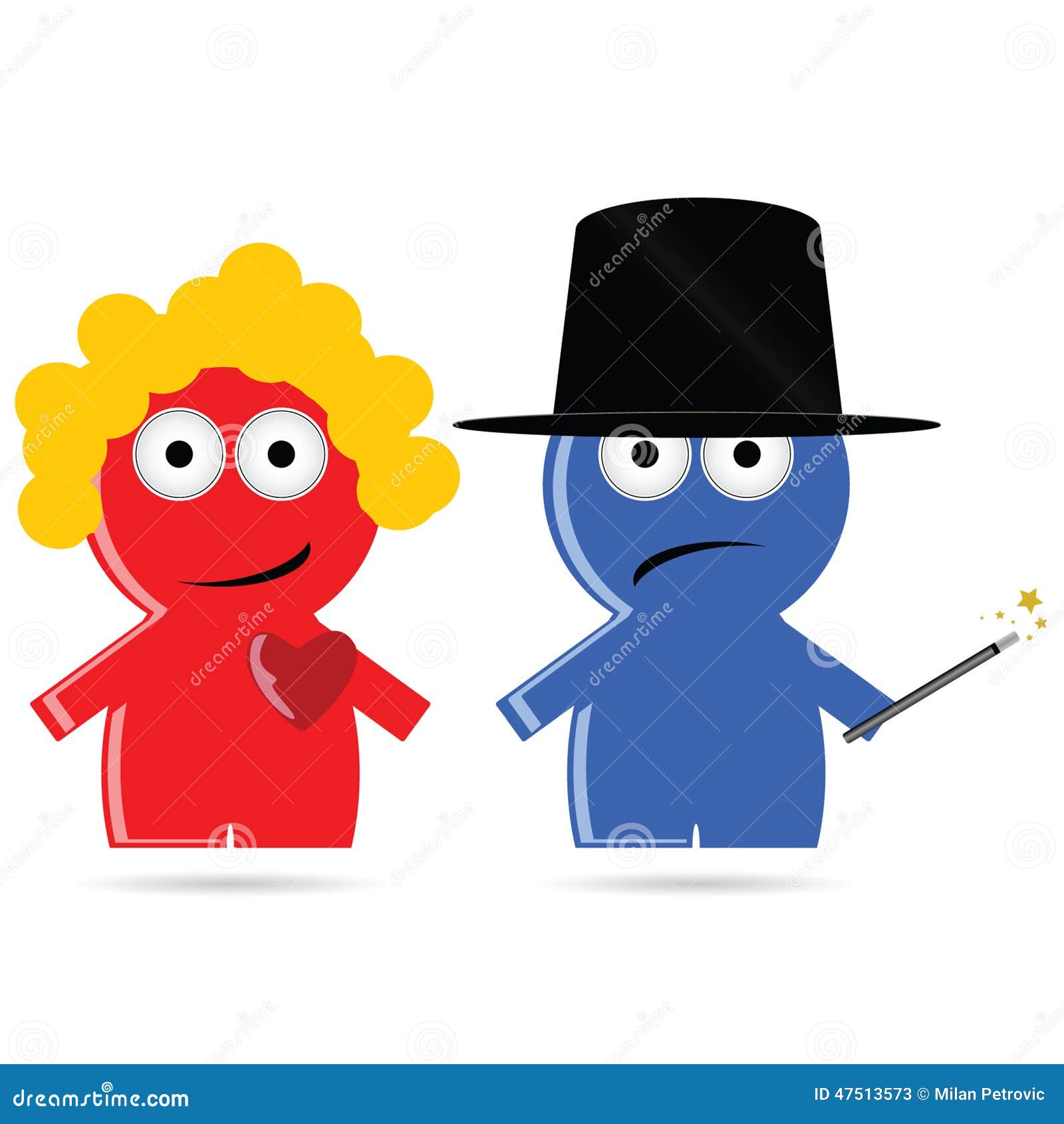 Magic People Icon Art Vector Stock Vector - Illustration of funny, hair ...