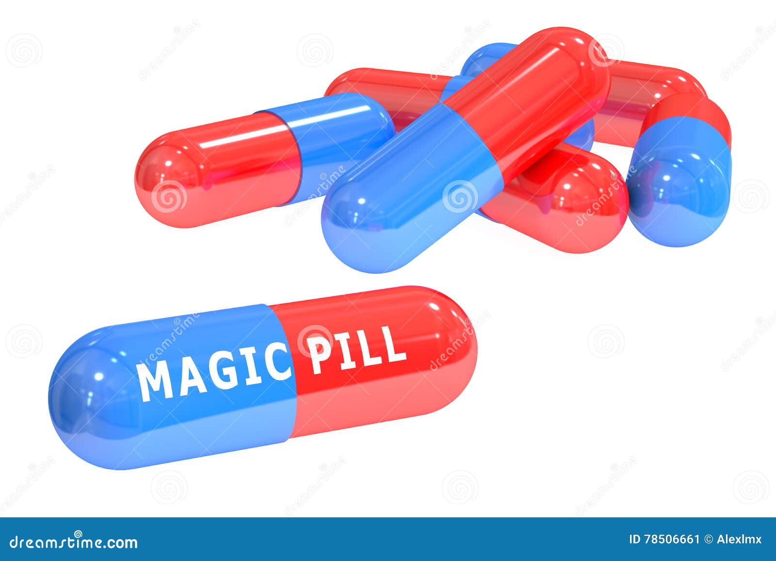 3-D Magic Pills Confetti Vector Illustration | CartoonDealer.com #134544490