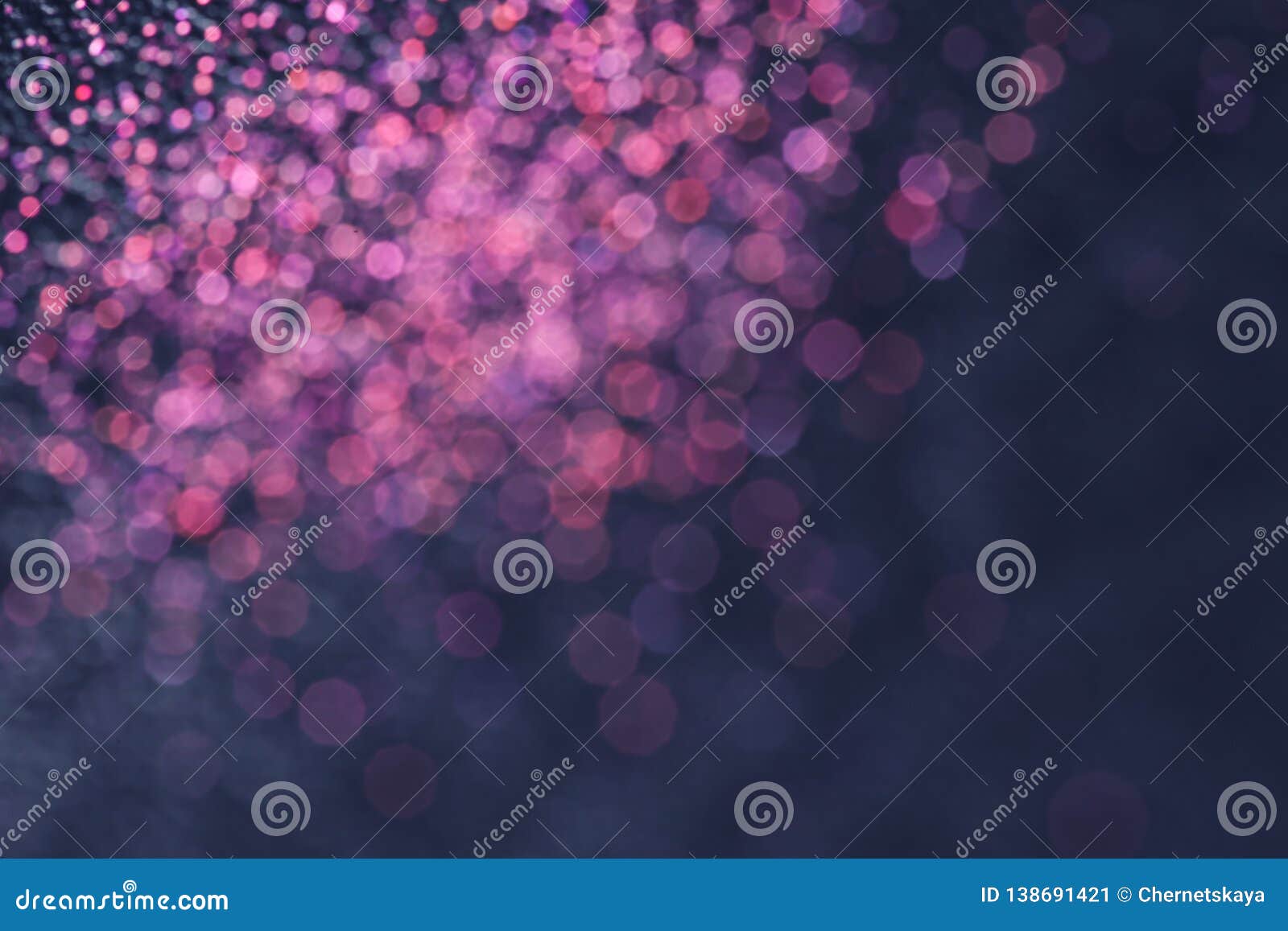 Magic Pink Bokeh Effect on Dark Stock Image - Image of abstract, decor ...