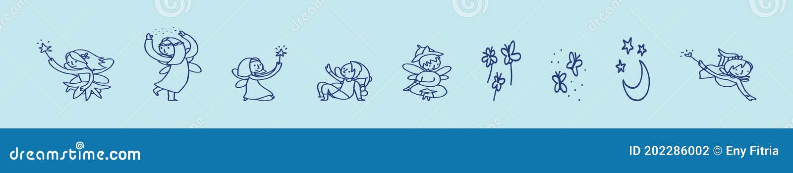 Magic Pixie Dust. Cartoon Icon Design Template with Various Models ...