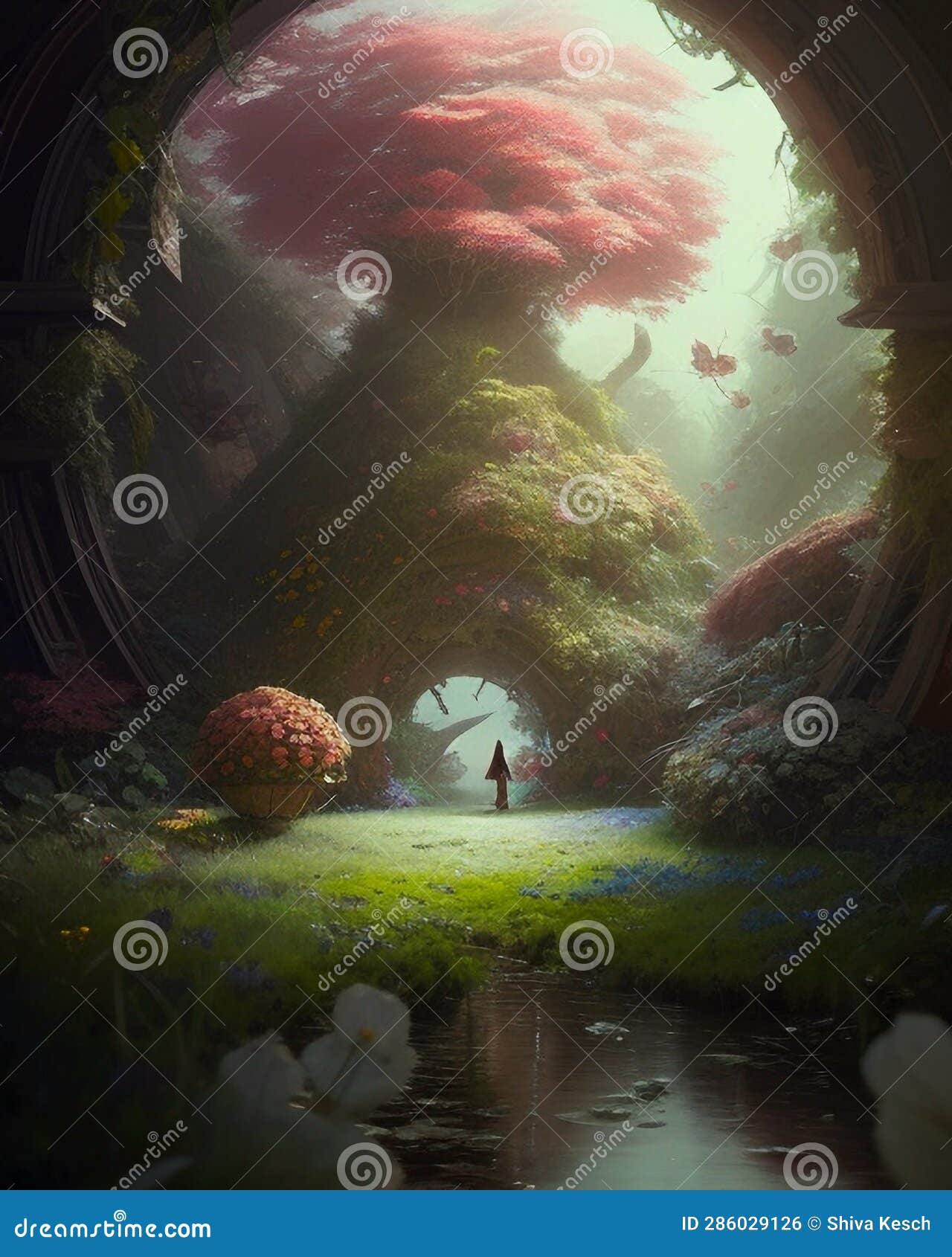 Magic Place, Fairytale and Mystery Stock Illustration - Illustration of ...