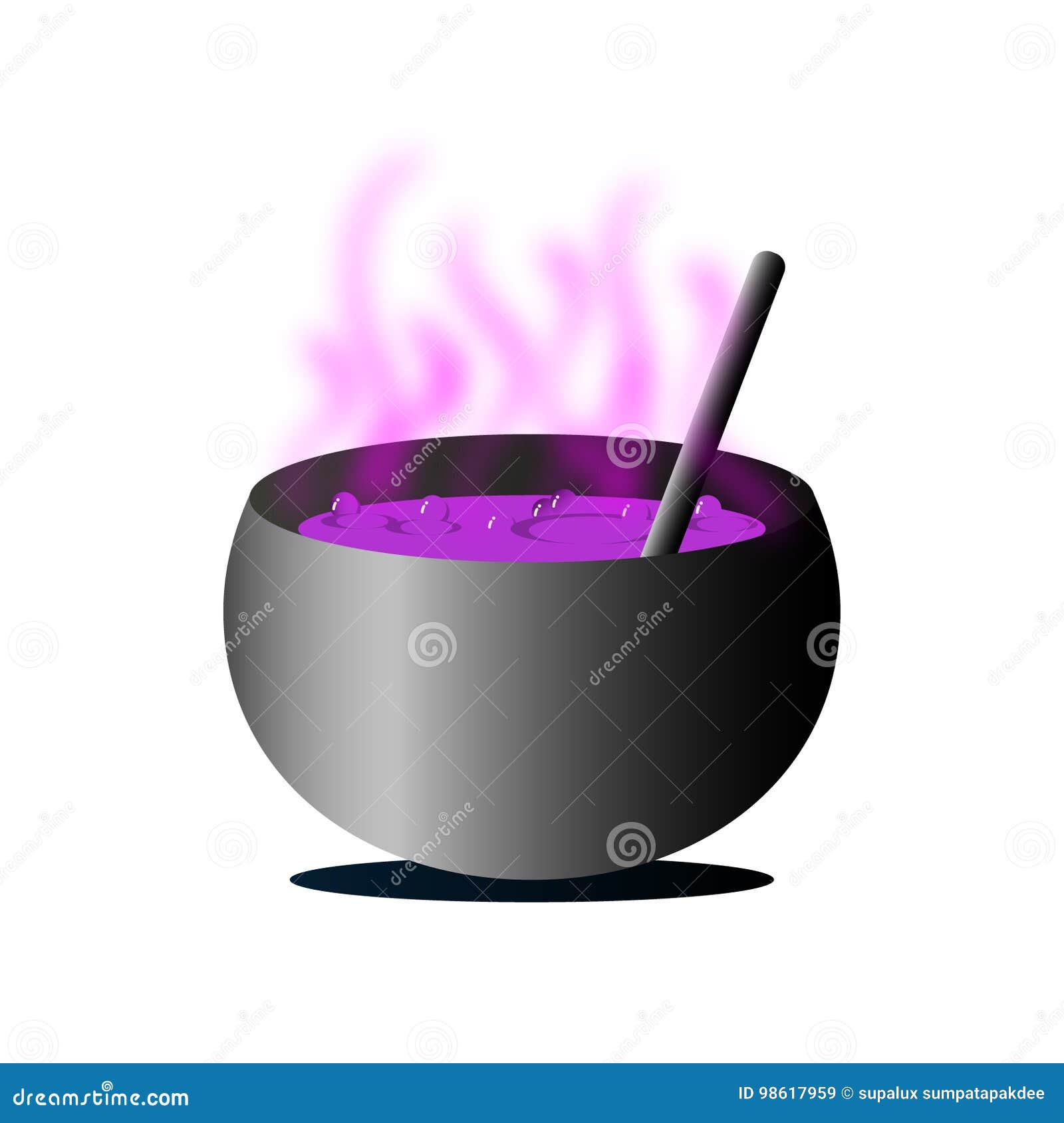 Magic pot stock vector. Illustration of magic, poison - 98617959
