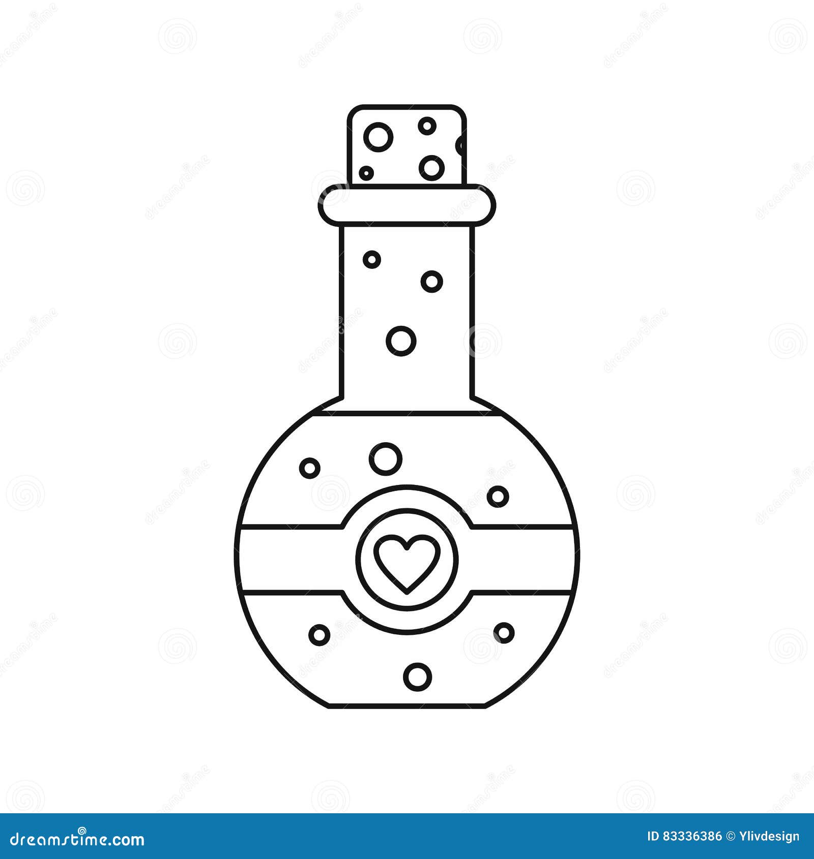 Magic Potion Icon, Outline Style Stock Vector - Illustration of idea ...