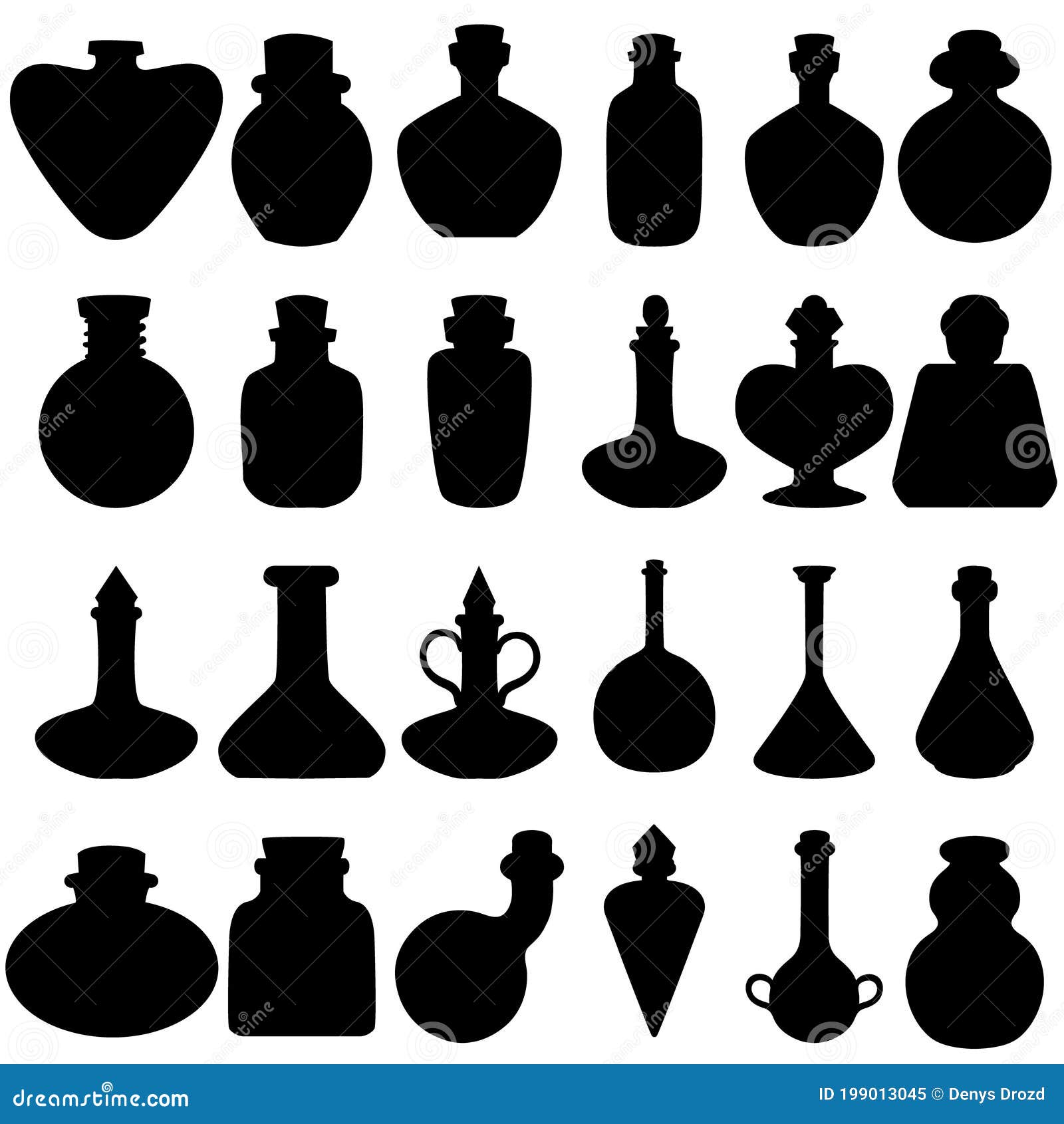 Magic Potion Icon Vector Set. Alchemy Illustration Sign Collection ...
