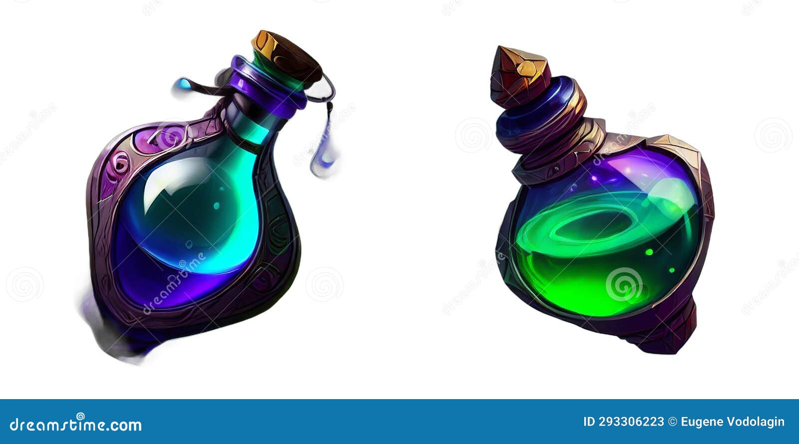 Magic Potion On A White Background AI Generated Royalty-Free Stock ...