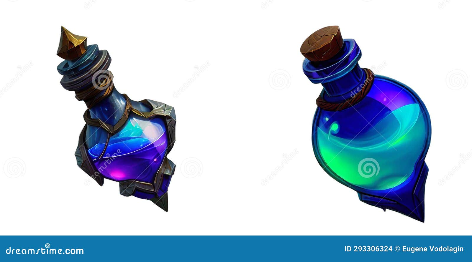 Magic Potion on a White Background AI Generated Stock Illustration ...