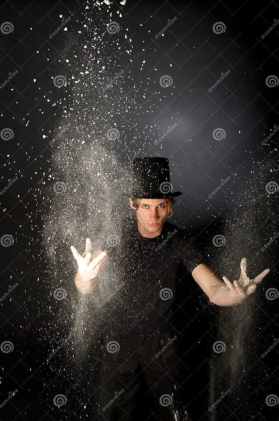 Magic Powder stock photo. Image of black, performance - 7128002