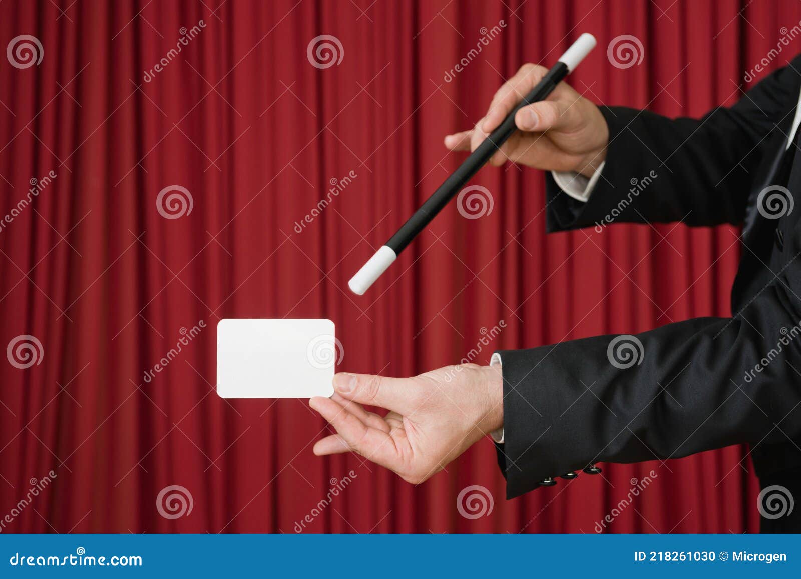 Magic presentation stock photo. Image of adult, copy - 218261030