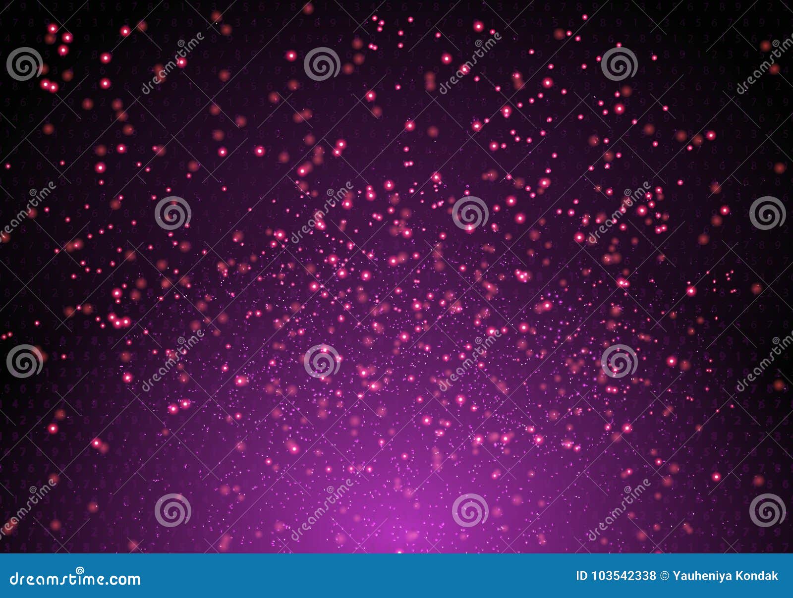 Magic Purple Square Of Thunder Storm Blue Lightnings. Magic And Bright ...